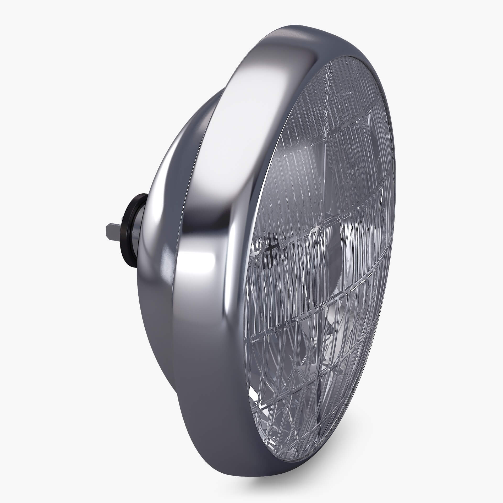 Classic Round Headlight V 1 - 3D Model by Zurel