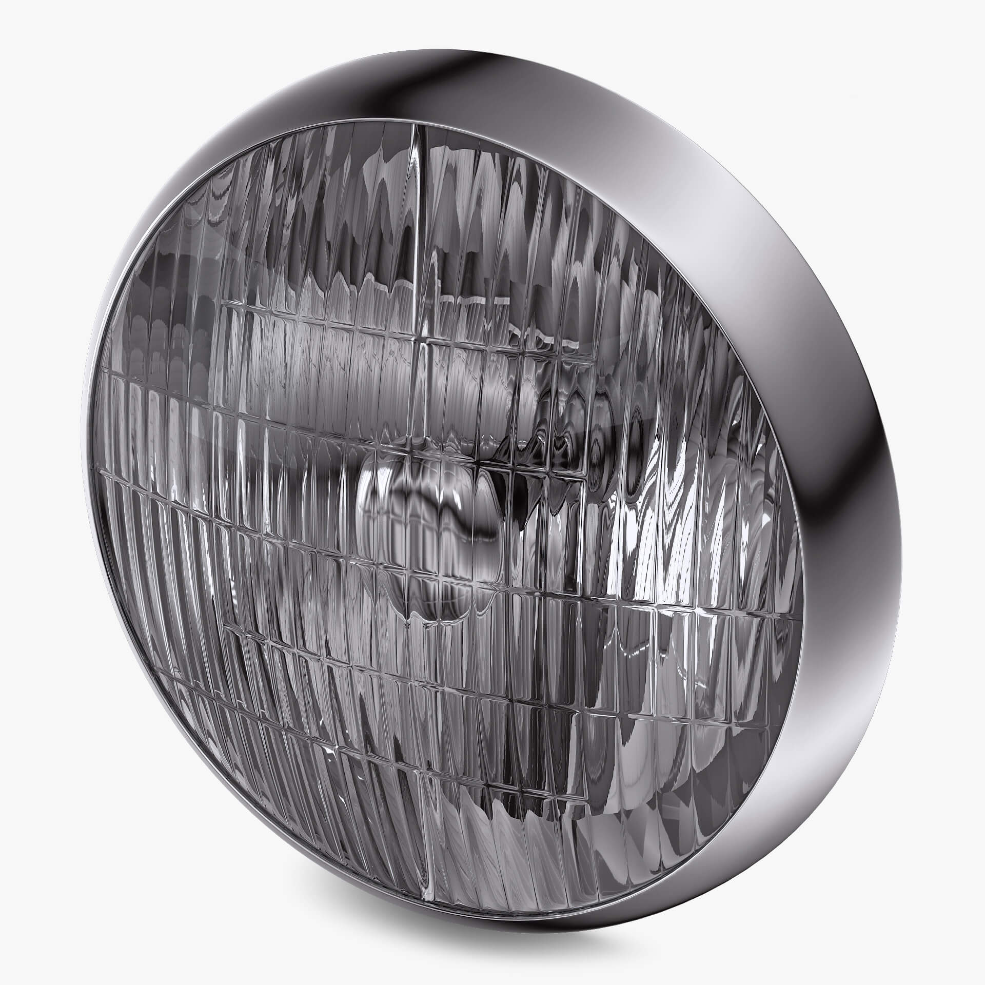 Classic Round Headlight V 2 - 3D Model by Zurel