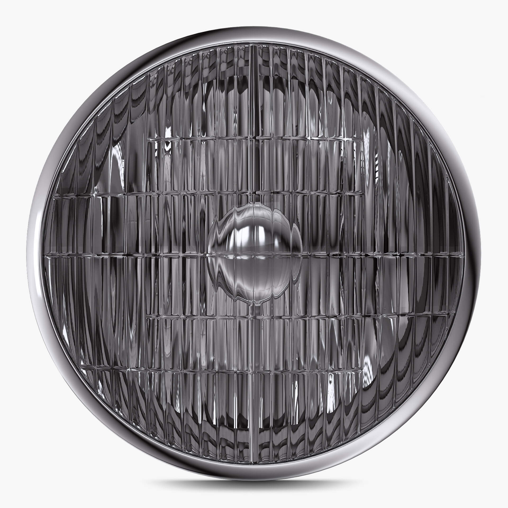 Classic Round Headlight V 2 - 3D Model by Zurel