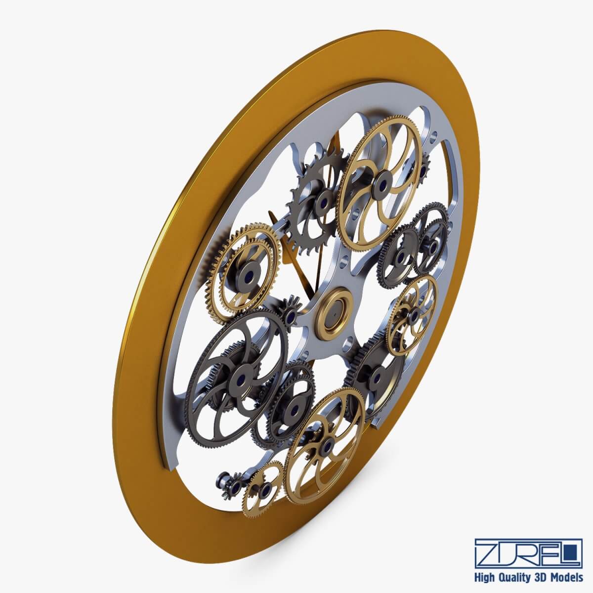 Clock Mechanism V 1 - 3D Model by Zurel
