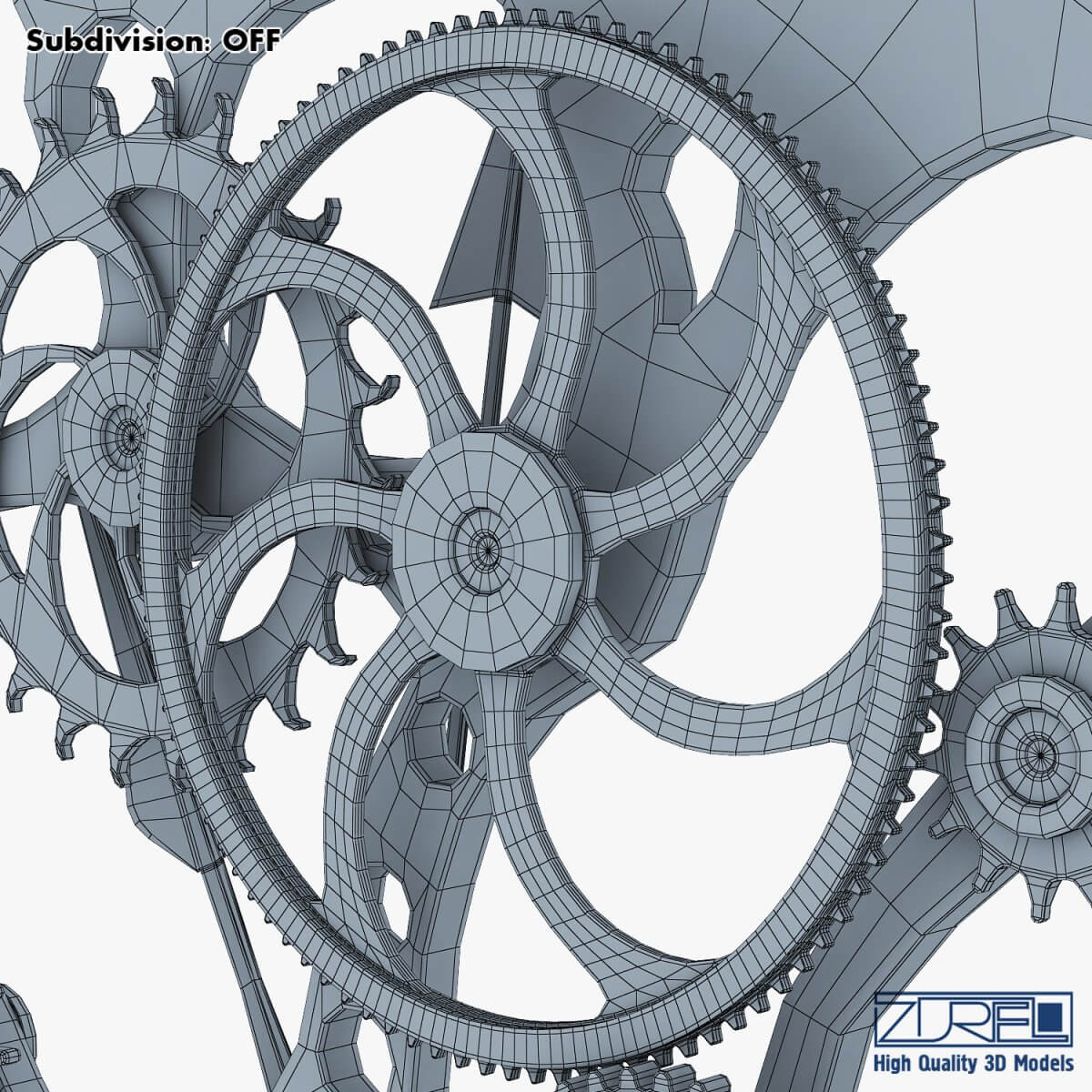 Clock Mechanism V 1 - 3D Model by Zurel