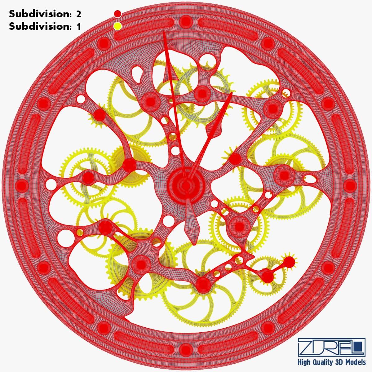 Clock Mechanism V 1 - 3D Model by Zurel
