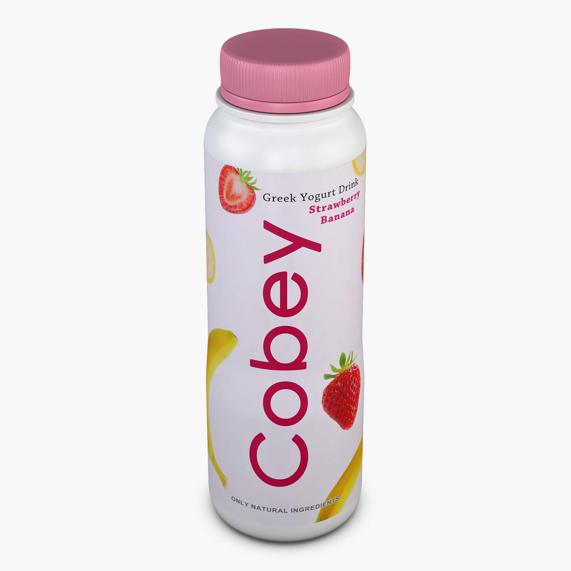 Cobey Yogurt Bottle 350ml Simple M 1 - 3D Model by Zurel