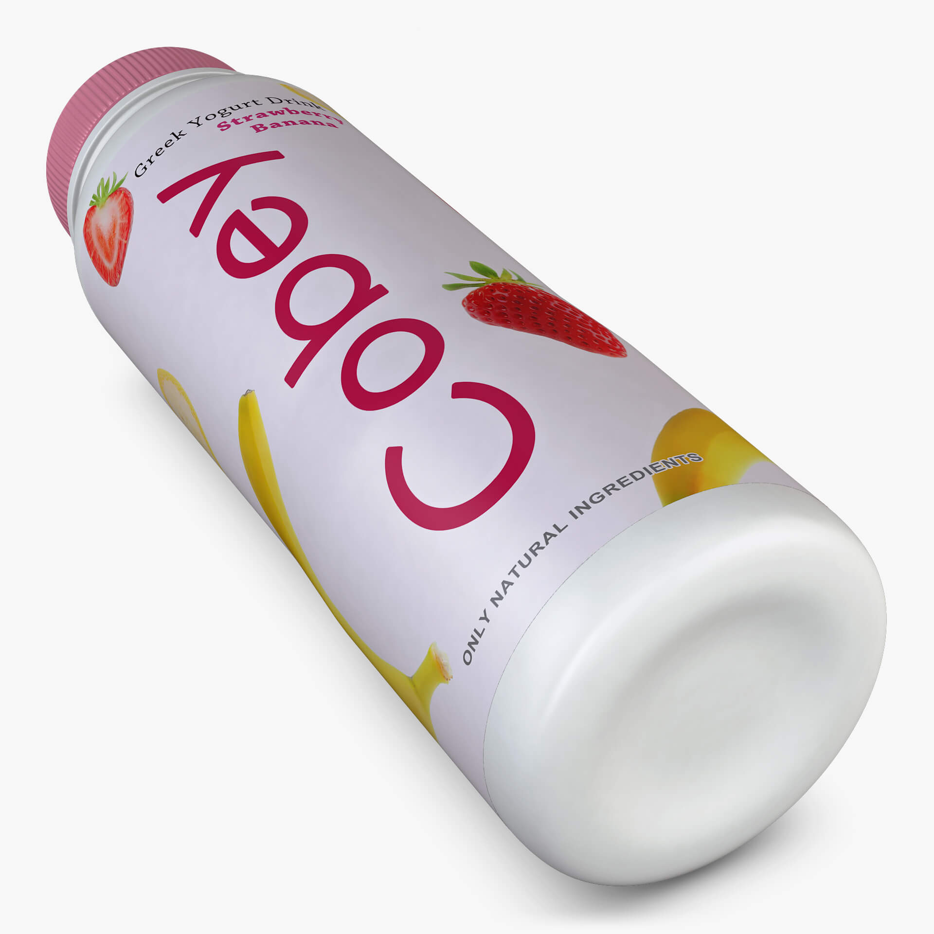 Cobey Yogurt Bottle 350ml Simple M 1 - 3D Model by Zurel