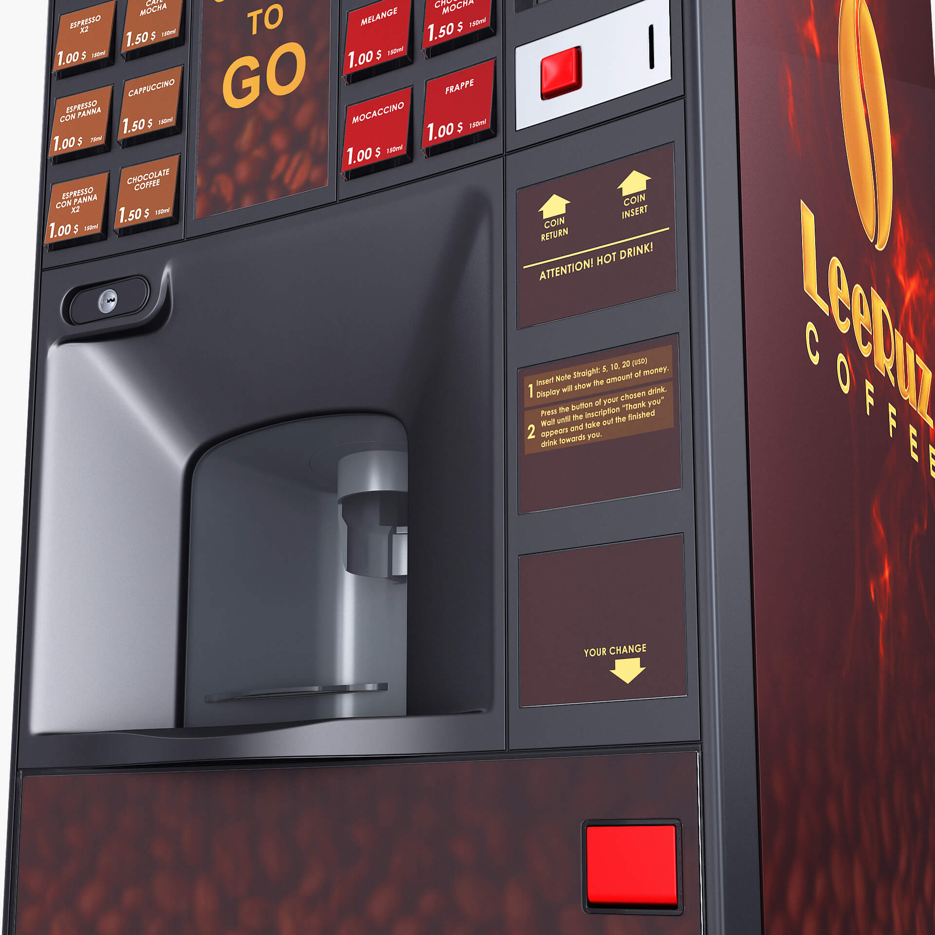 Coffee Vending Machine Luce X1 Pro ES M 1 - 3D Model by Zurel