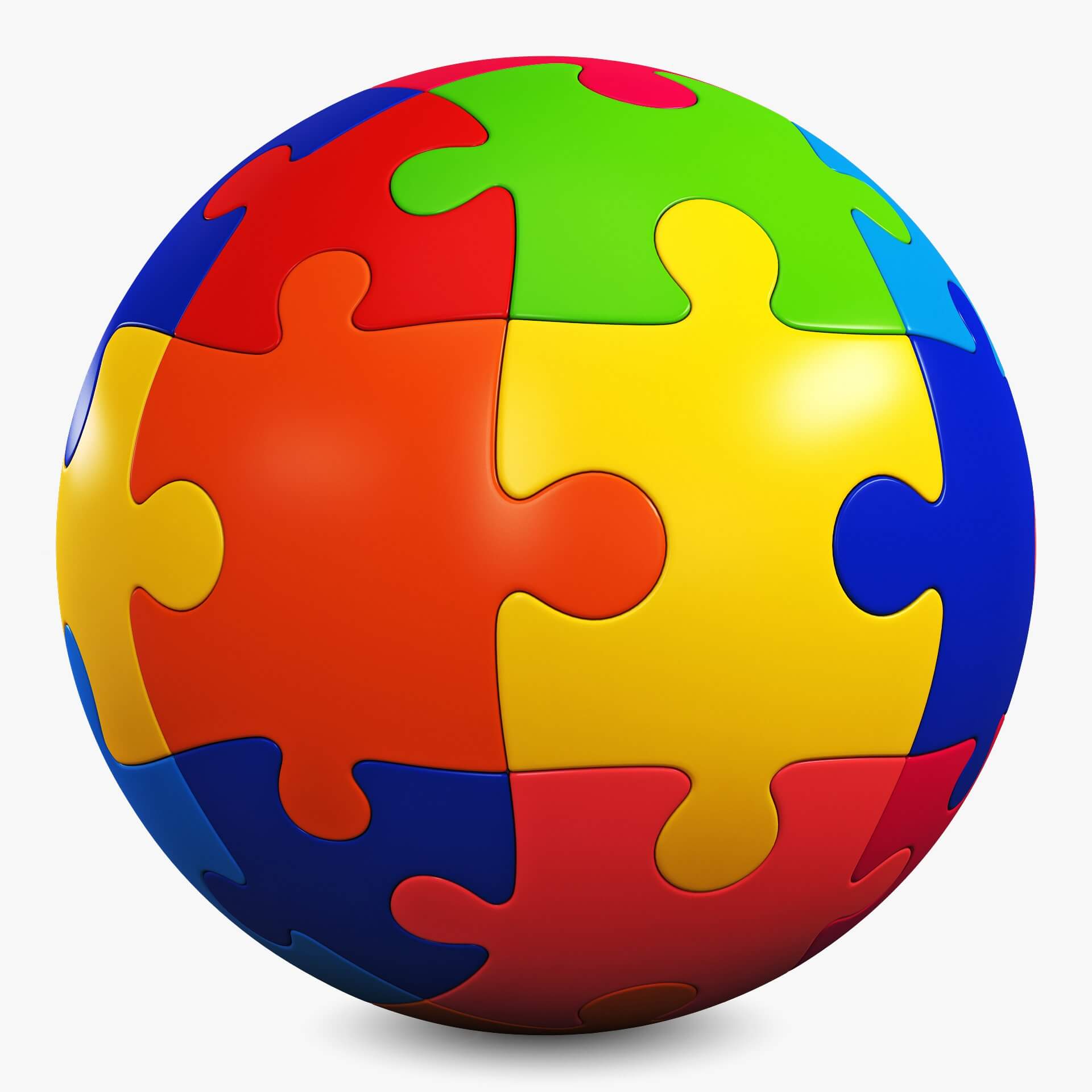 Colored Sphere Puzzle V 2 - 3D Model by Zurel