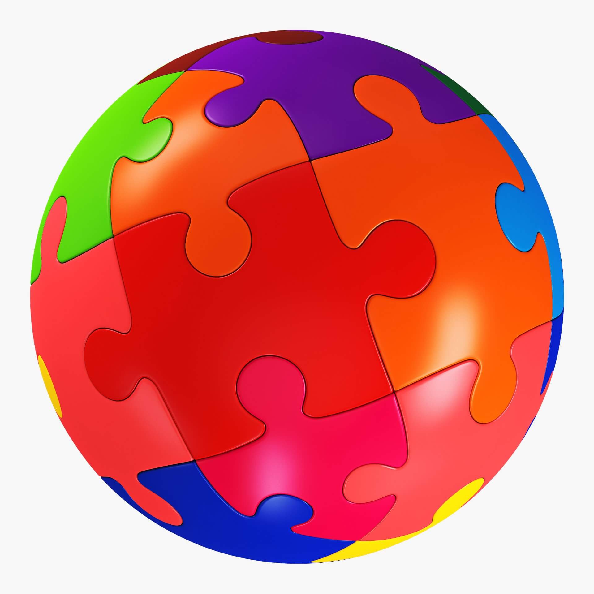 Colored Sphere Puzzle V 2 - 3D Model by Zurel