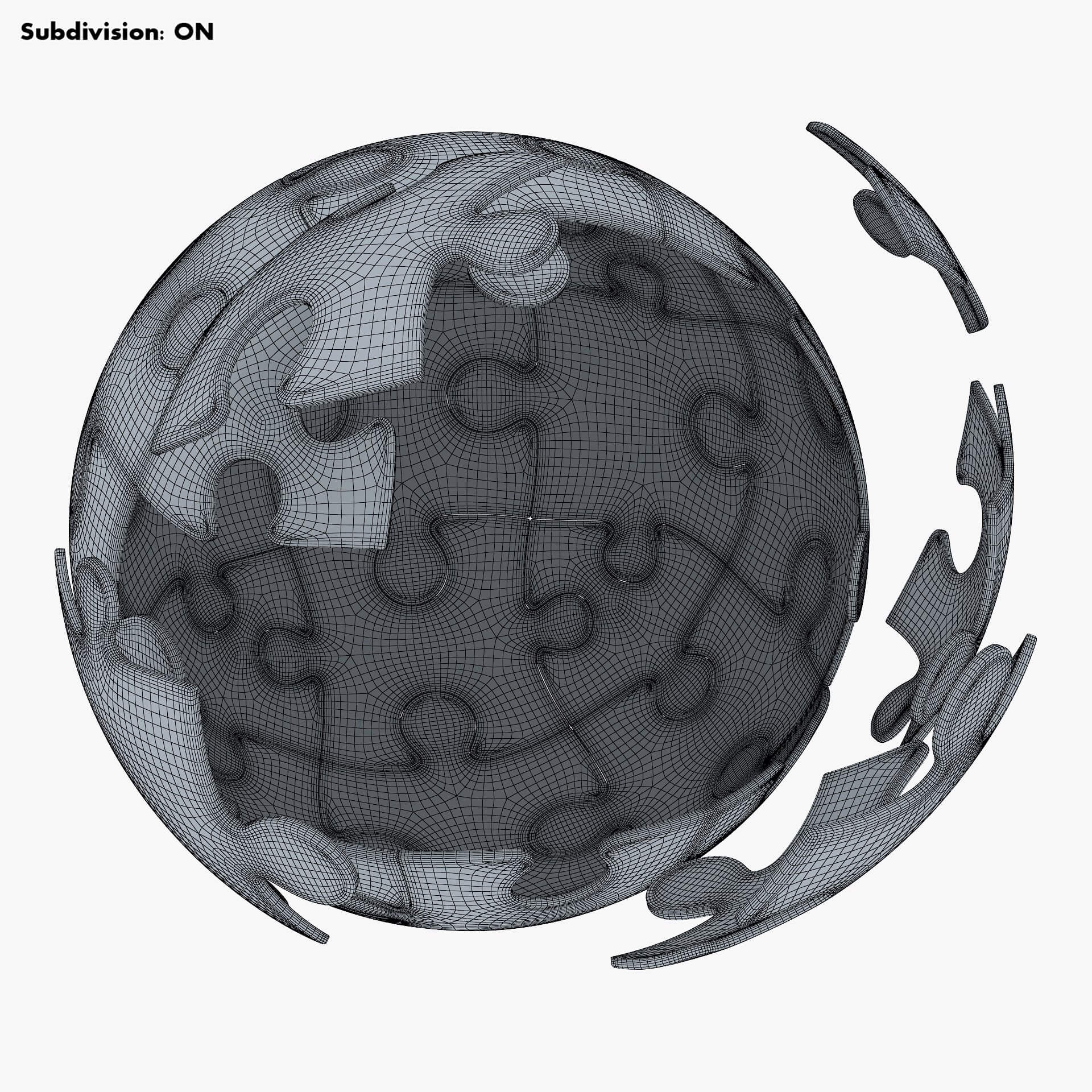 Colored Sphere Puzzle V 2 - 3D Model by Zurel