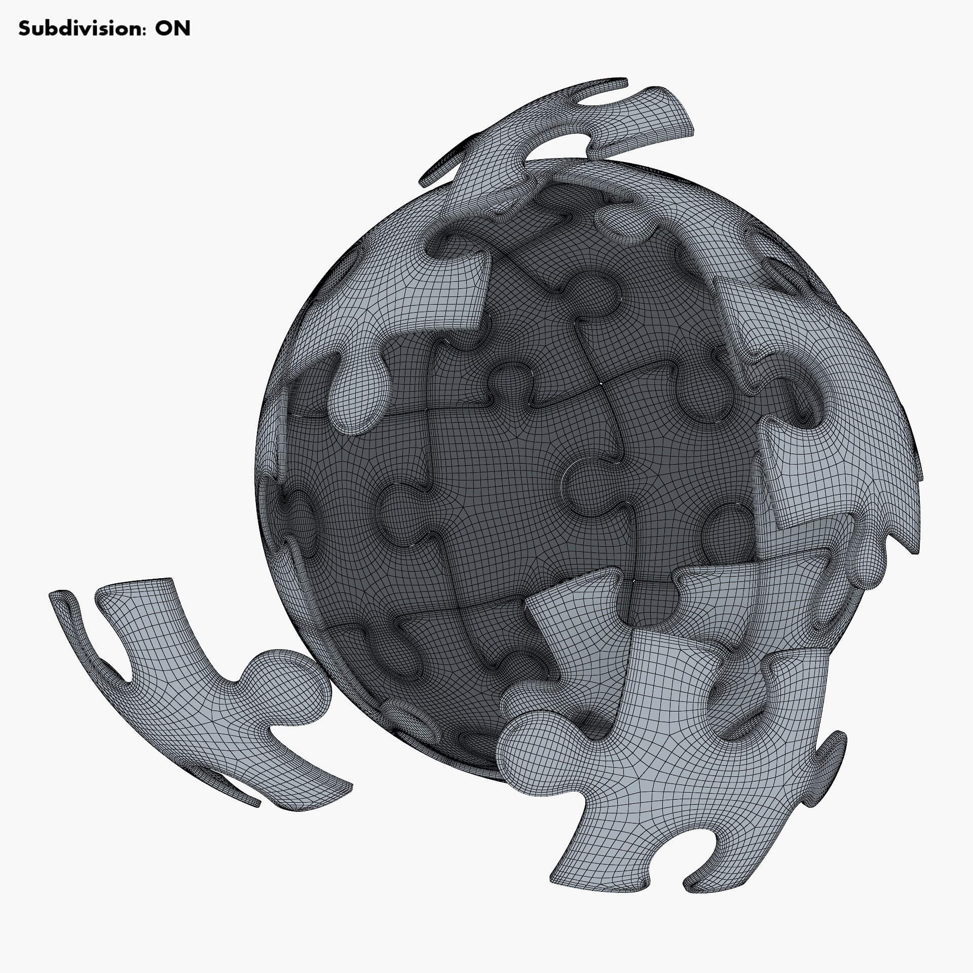 Colored Sphere Puzzle V 2 - 3D Model by Zurel