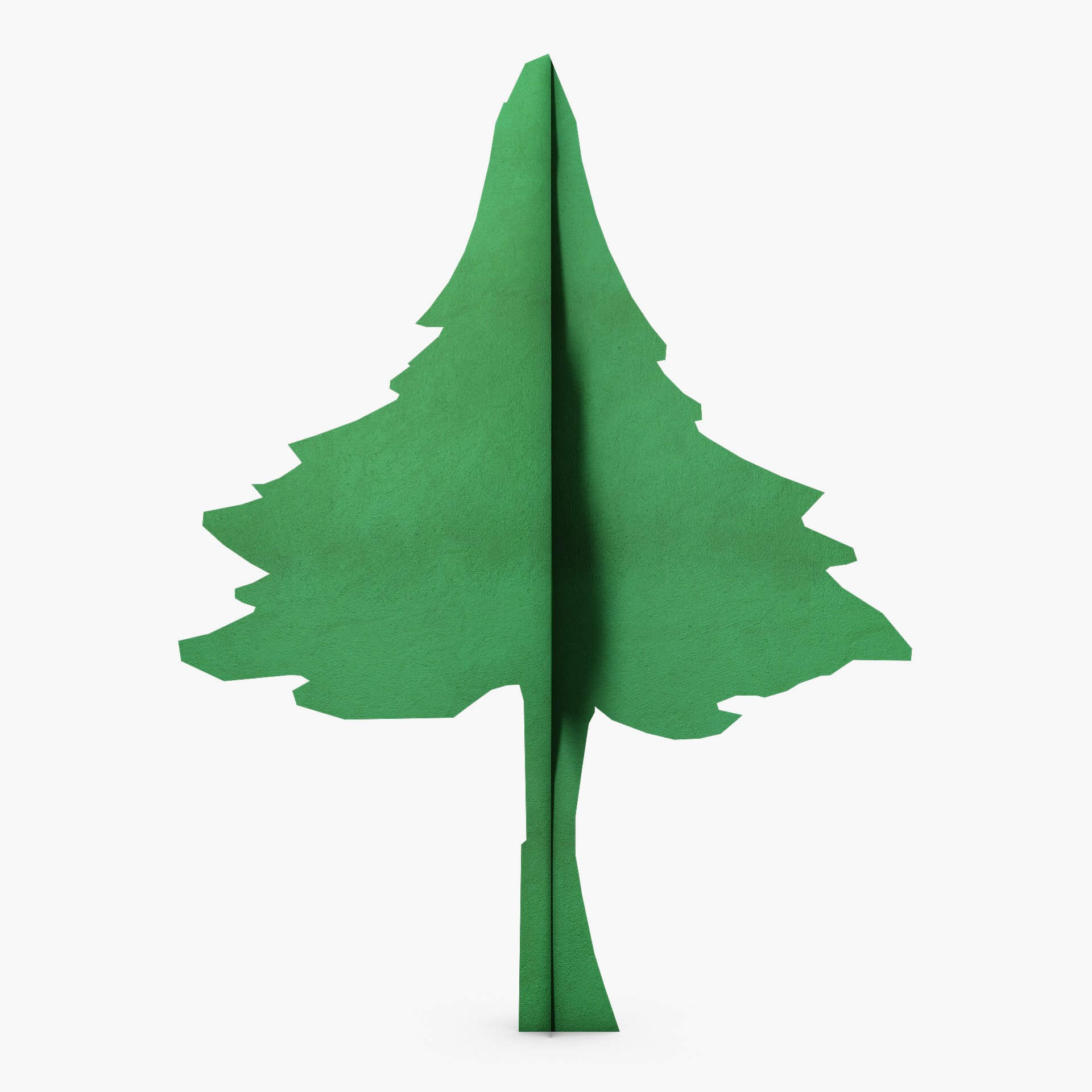 Conifer Tree Paper V 1 - 3D Model by Zurel