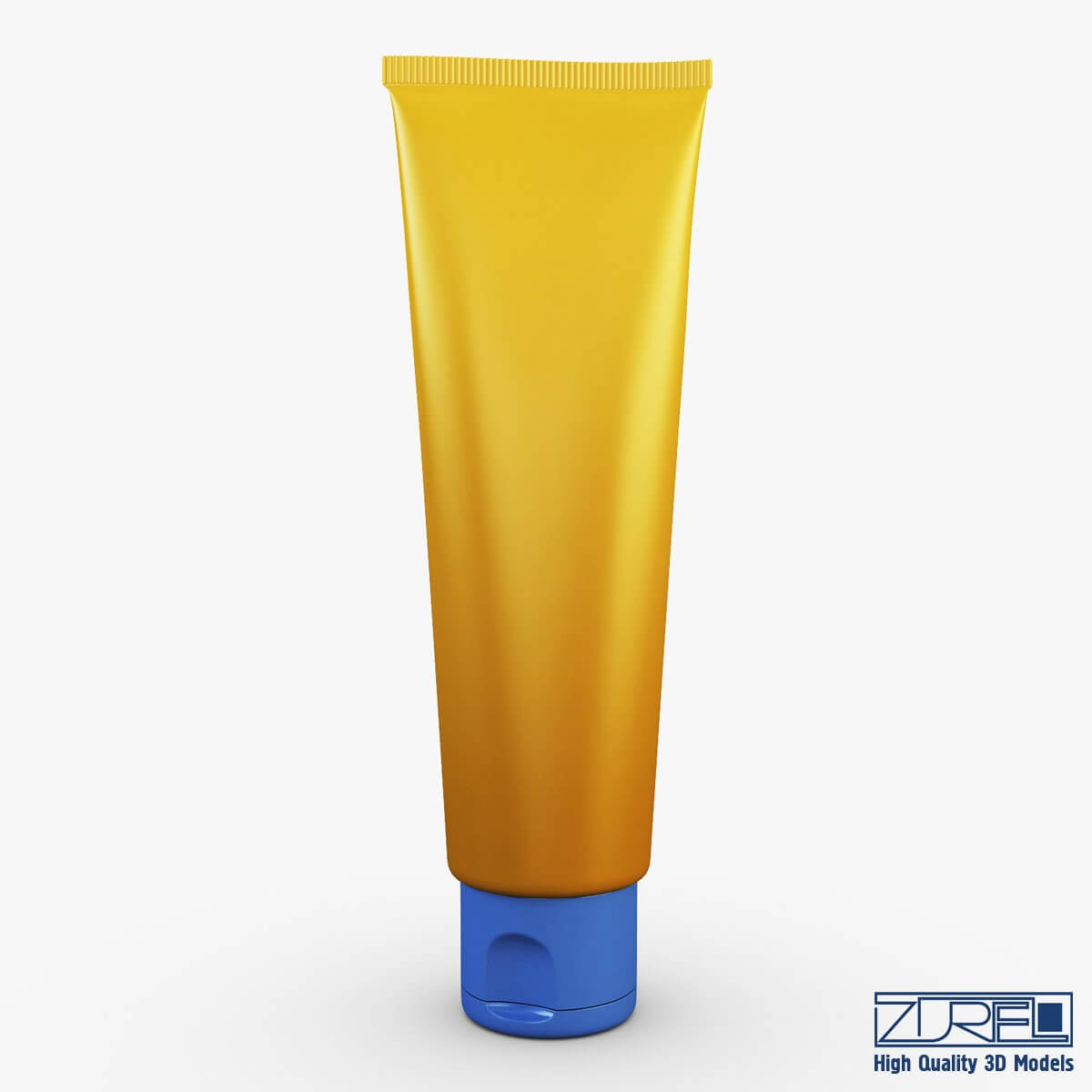 Cosmetic Cream Tube V 2 - 3D Model by Zurel