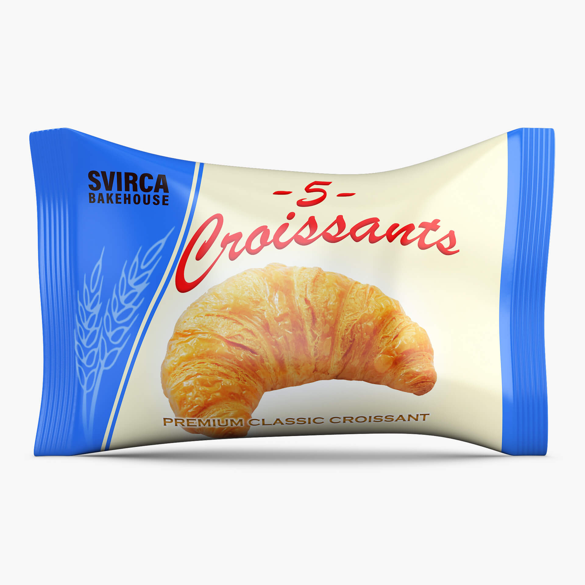 Croissant Packaging Svirca Simple M 1 - 3D Model by Zurel