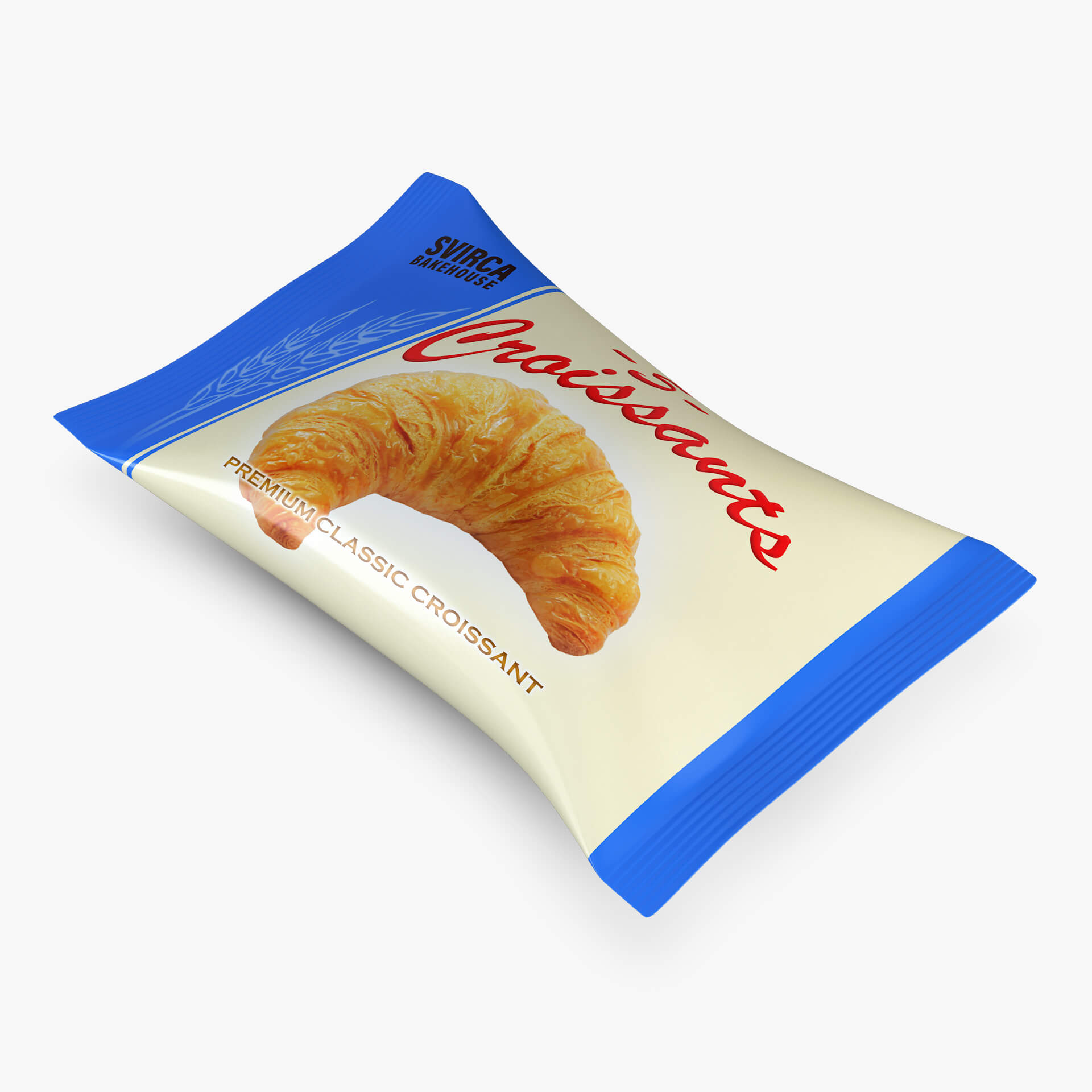 Croissant Packaging Svirca Simple M 1 - 3D Model by Zurel