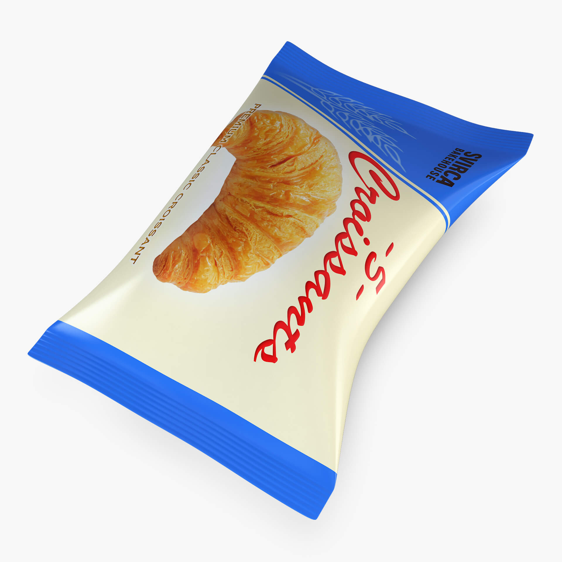 Croissant Packaging Svirca Simple M 1 - 3D Model by Zurel