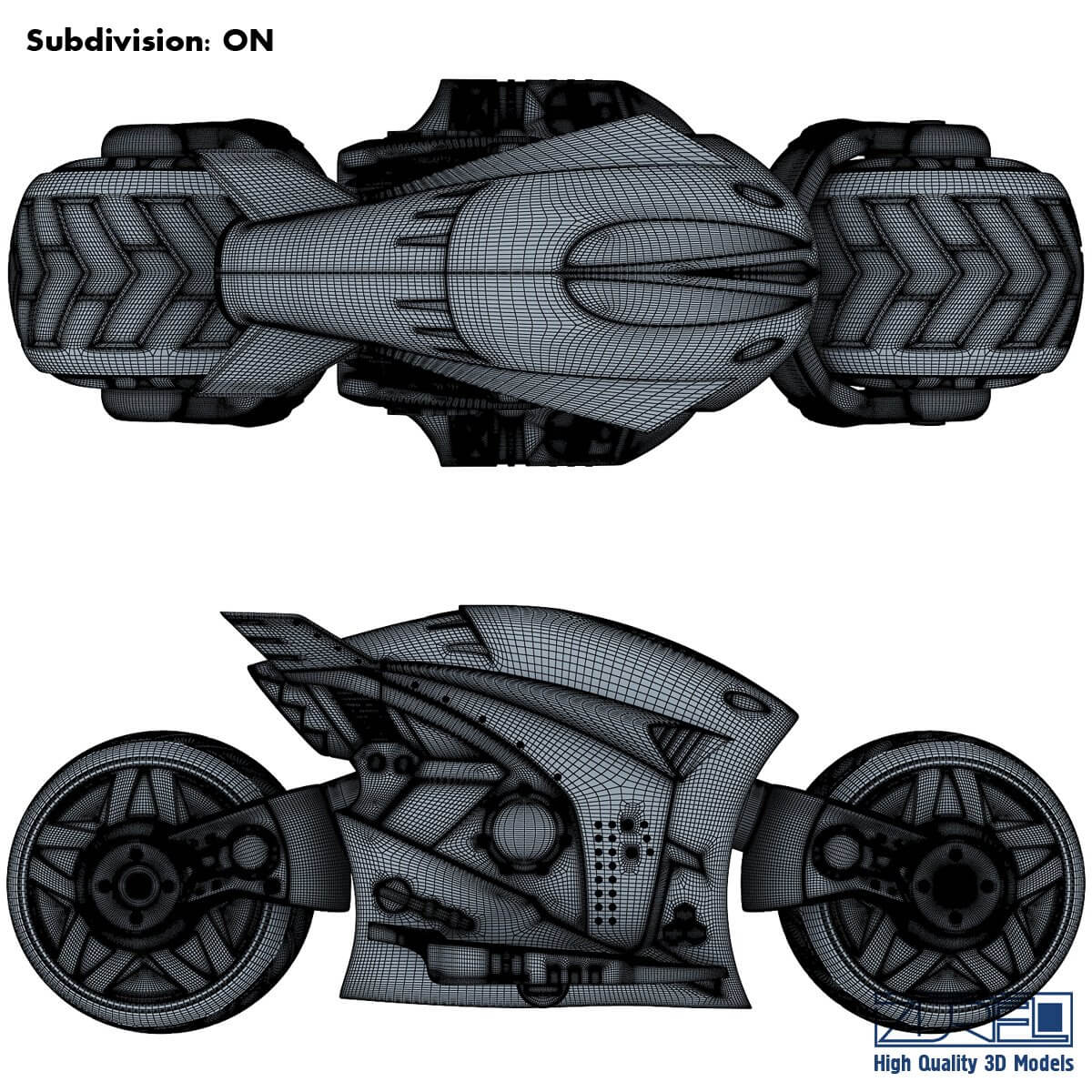 Cyber Cycle - 3D Model by Zurel