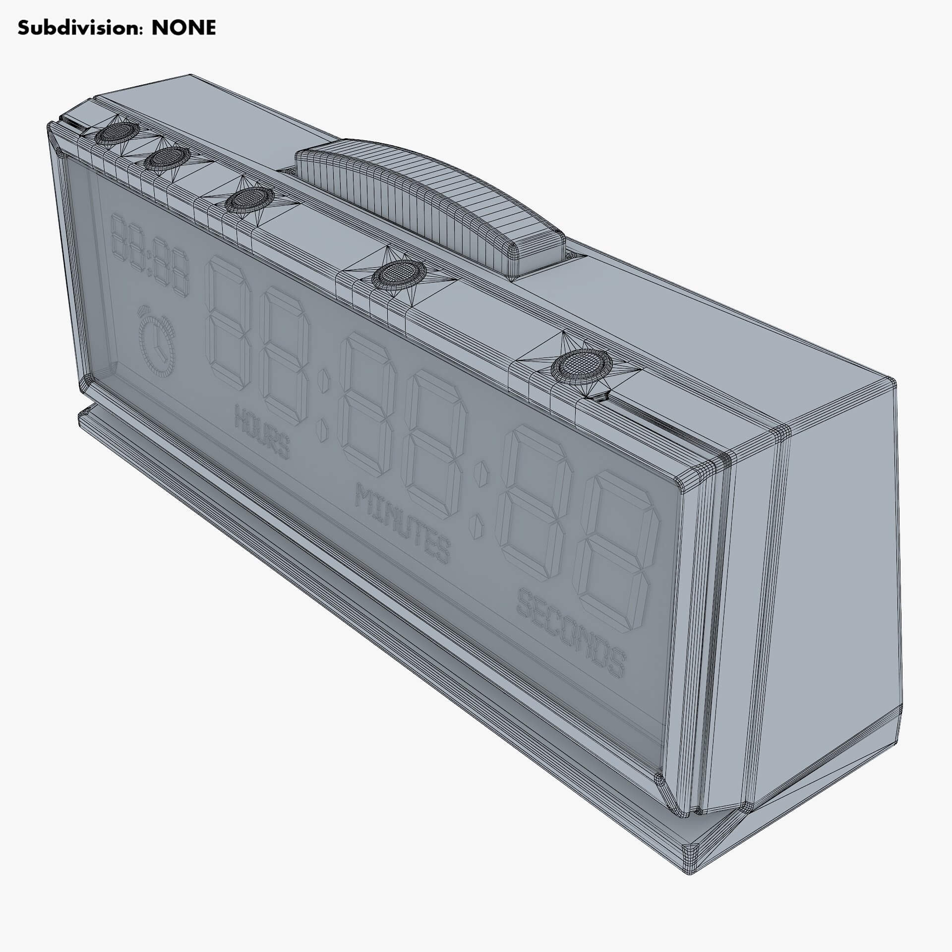 Digital Clock V 1 - 3D Model by Zurel