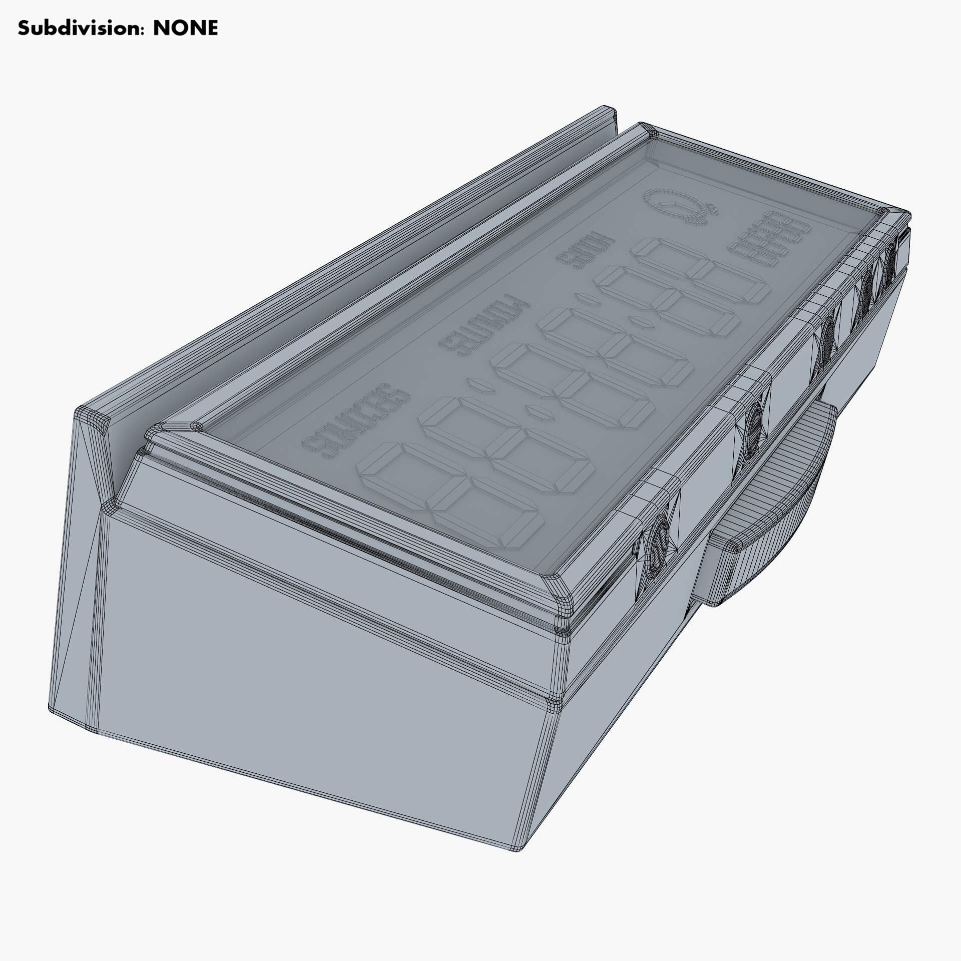 Digital Clock V 1 - 3D Model by Zurel
