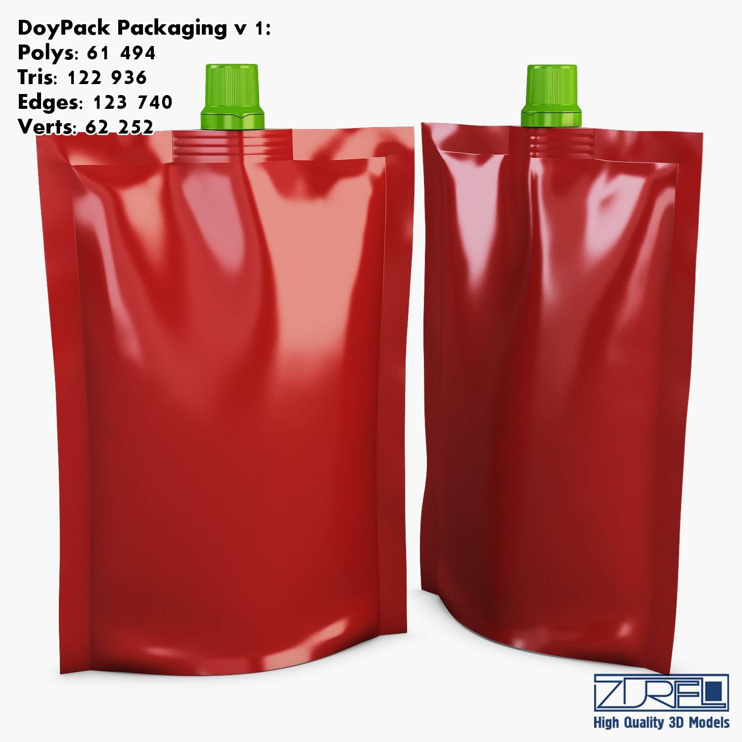 DoyPack Packaging Collection Volume 1 - 3D Model by Zurel