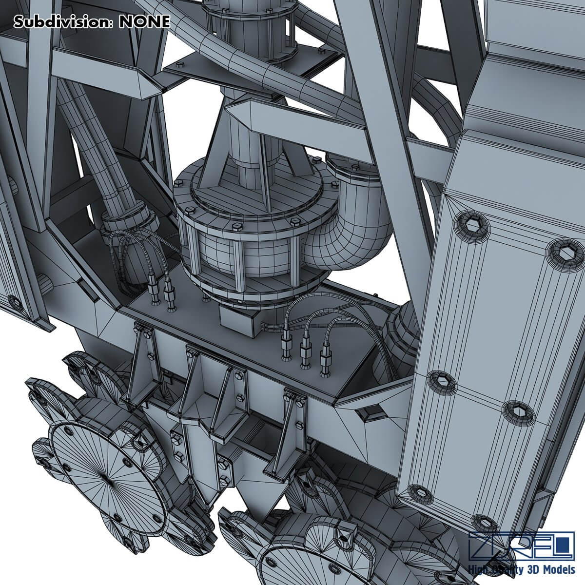 Drilling Rig - 3D Model by Zurel