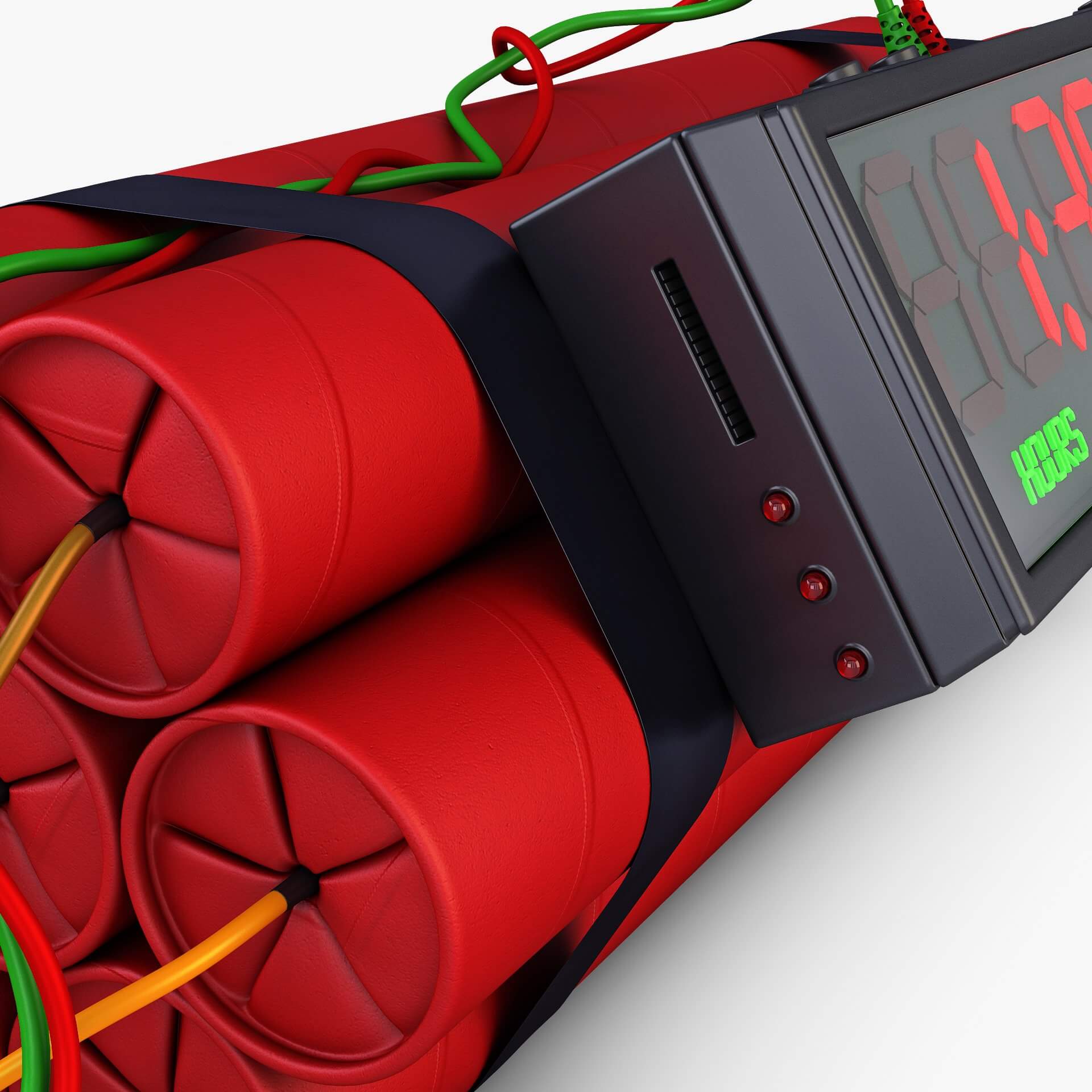 Dynamite Digital Time Bomb V 1 - 3D Model by Zurel