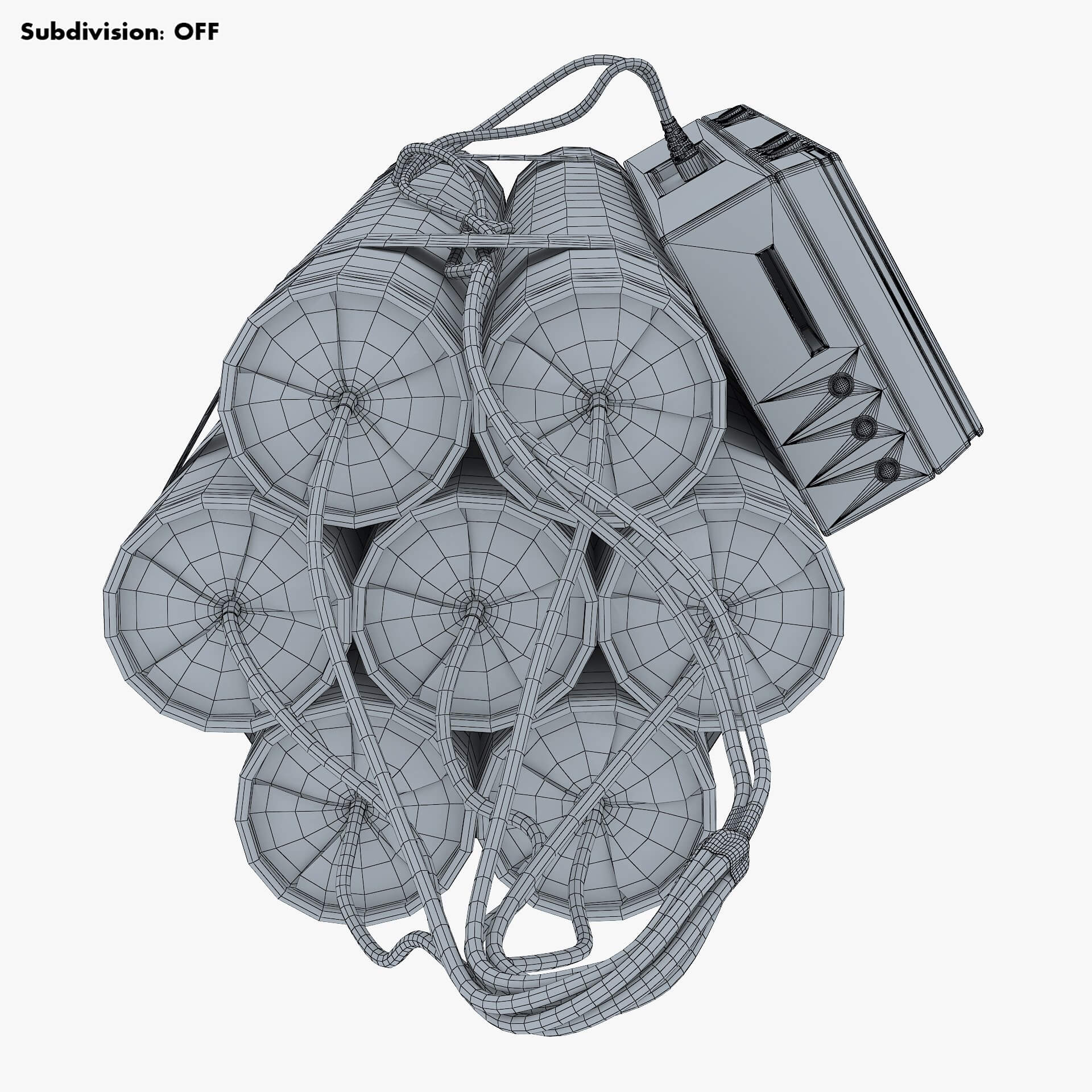 Dynamite Digital Time Bomb V 1 - 3D Model by Zurel