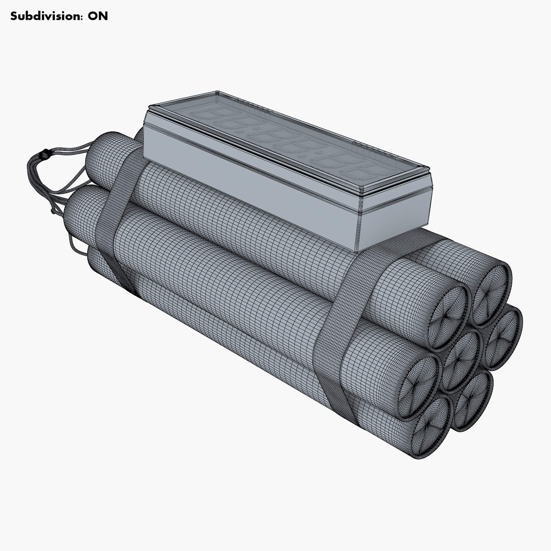 Dynamite Digital Time Bomb V 1 - 3D Model by Zurel