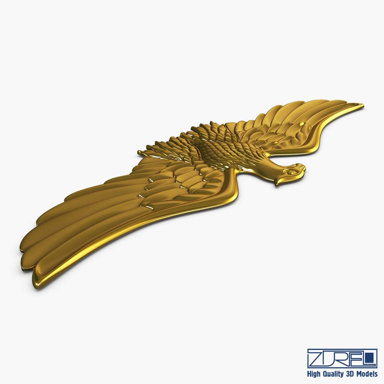 Eagle Insignia Gold - 3D Model by Zurel