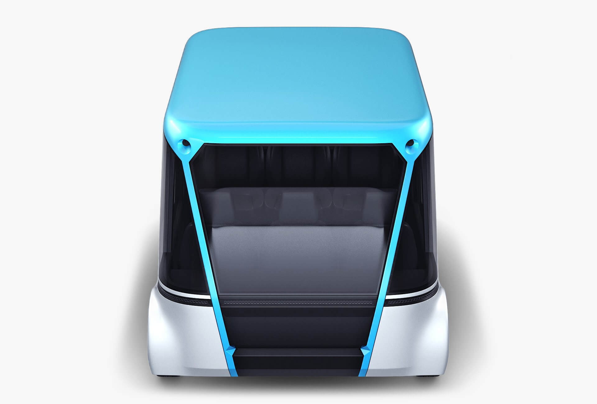 Electric Unmanned City Bus V 1 - 3D Model by Zurel