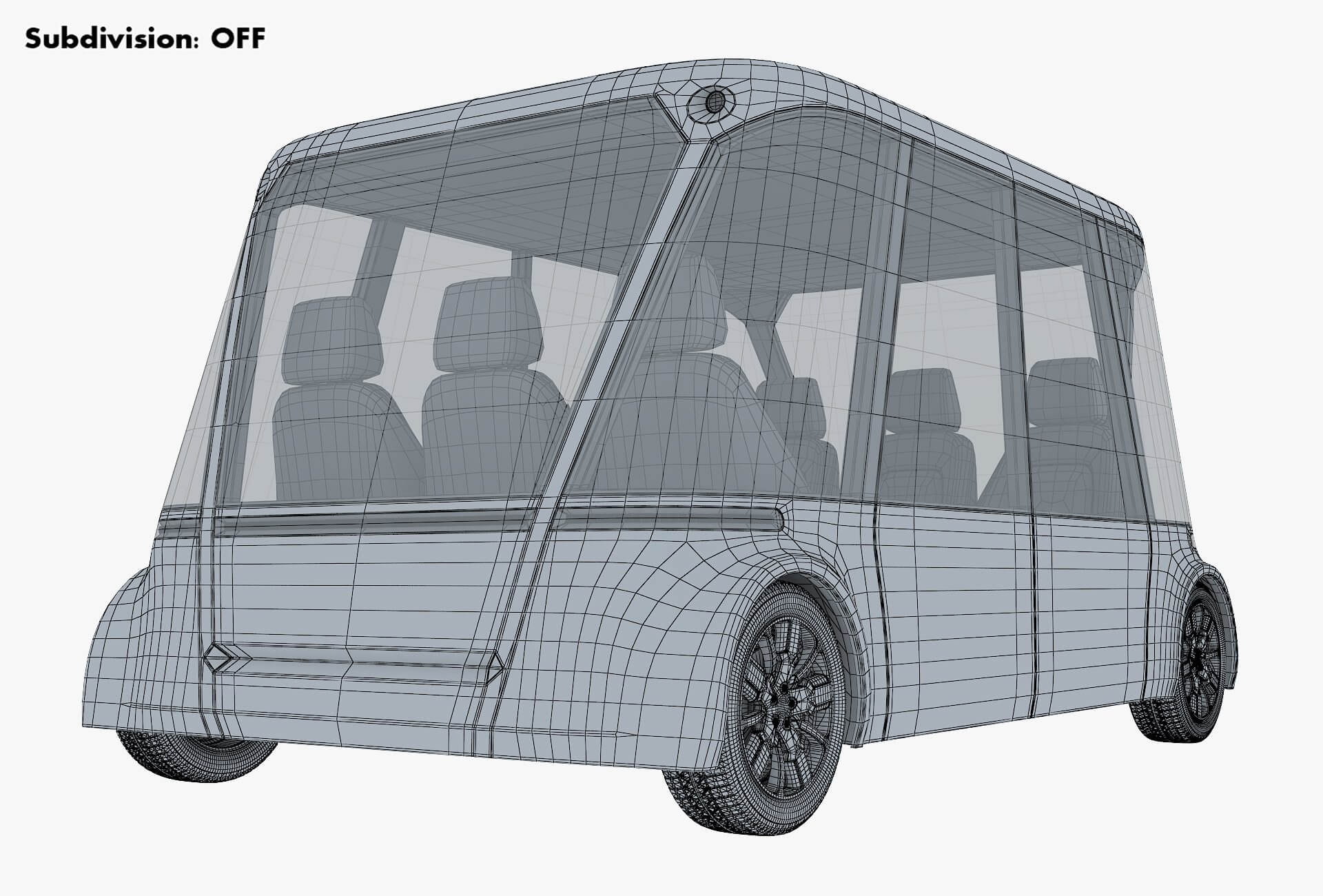 Electric Unmanned City Bus V 1 - 3D Model by Zurel