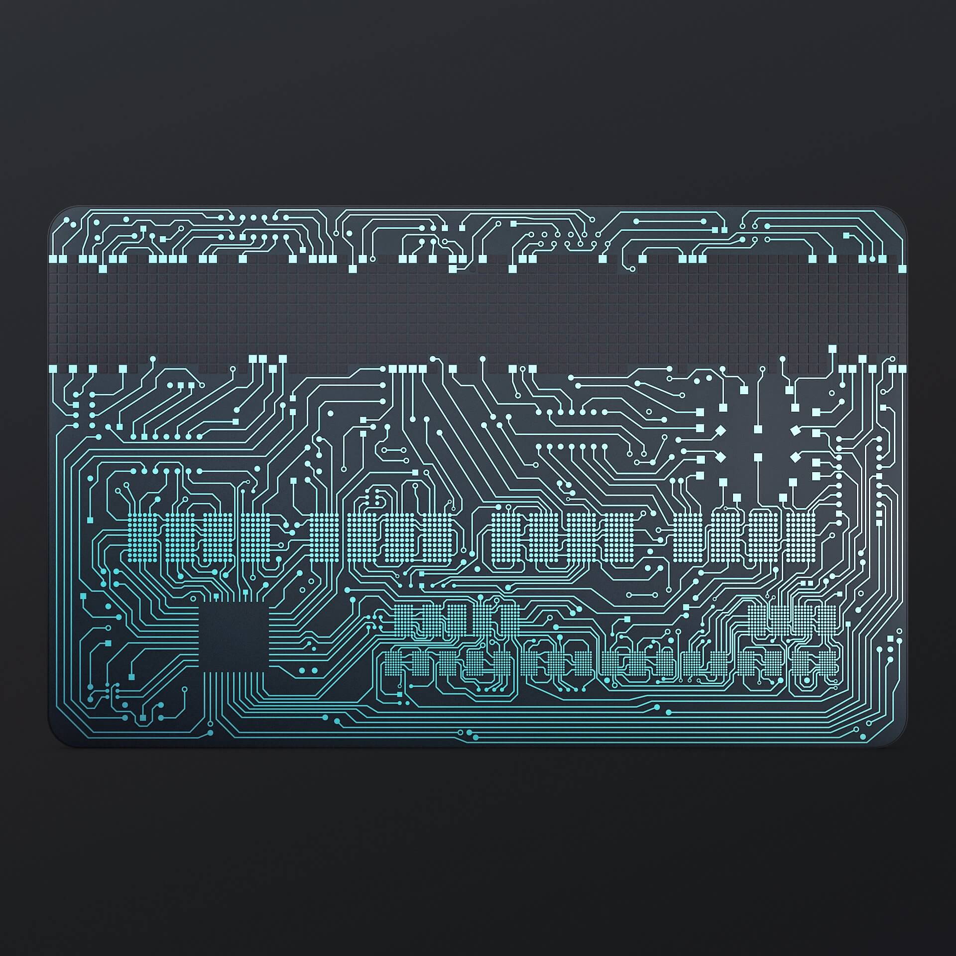 Electronic Circuit Bank Card V 2 - 3D Model by Zurel