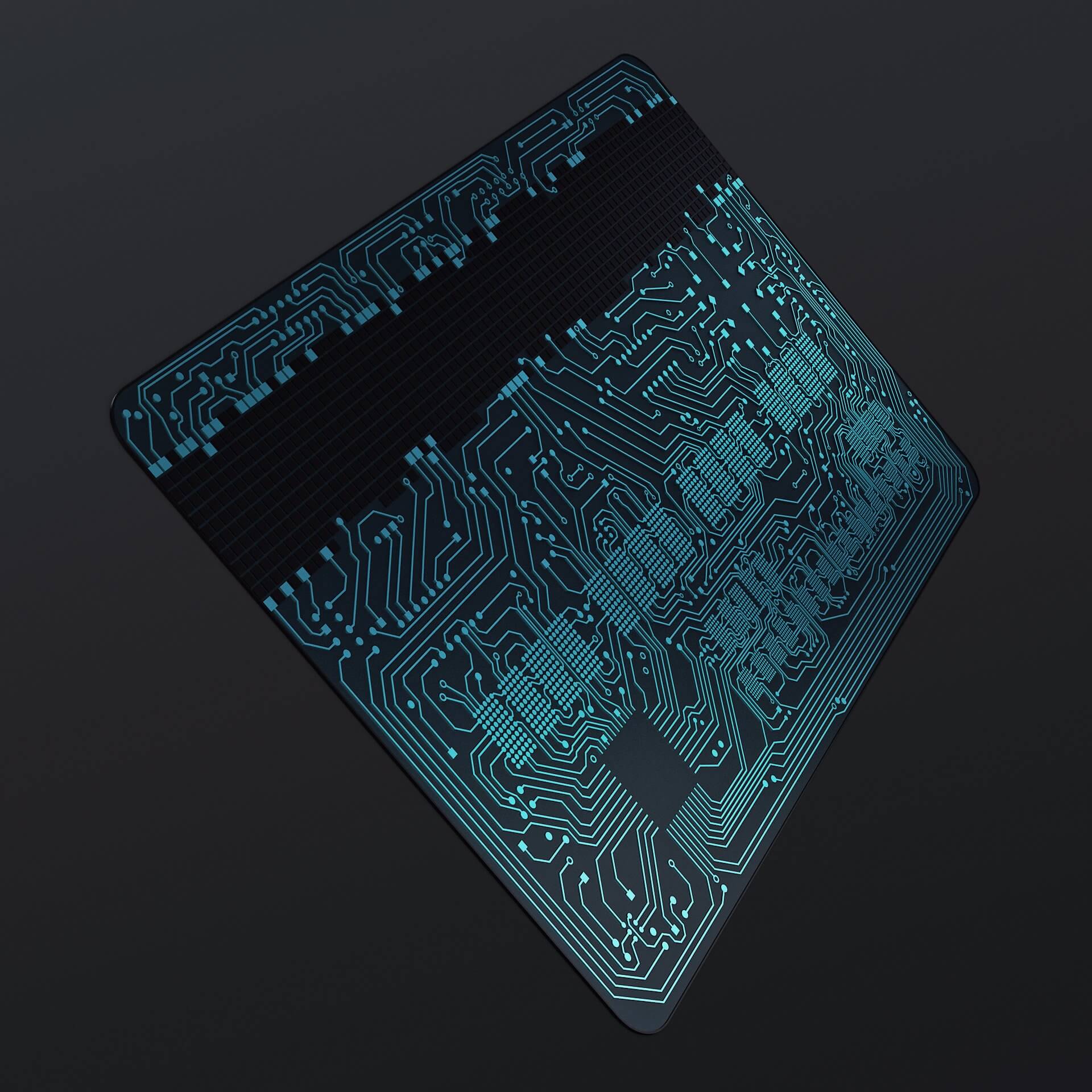 Electronic Circuit Bank Card V 2 - 3D Model by Zurel
