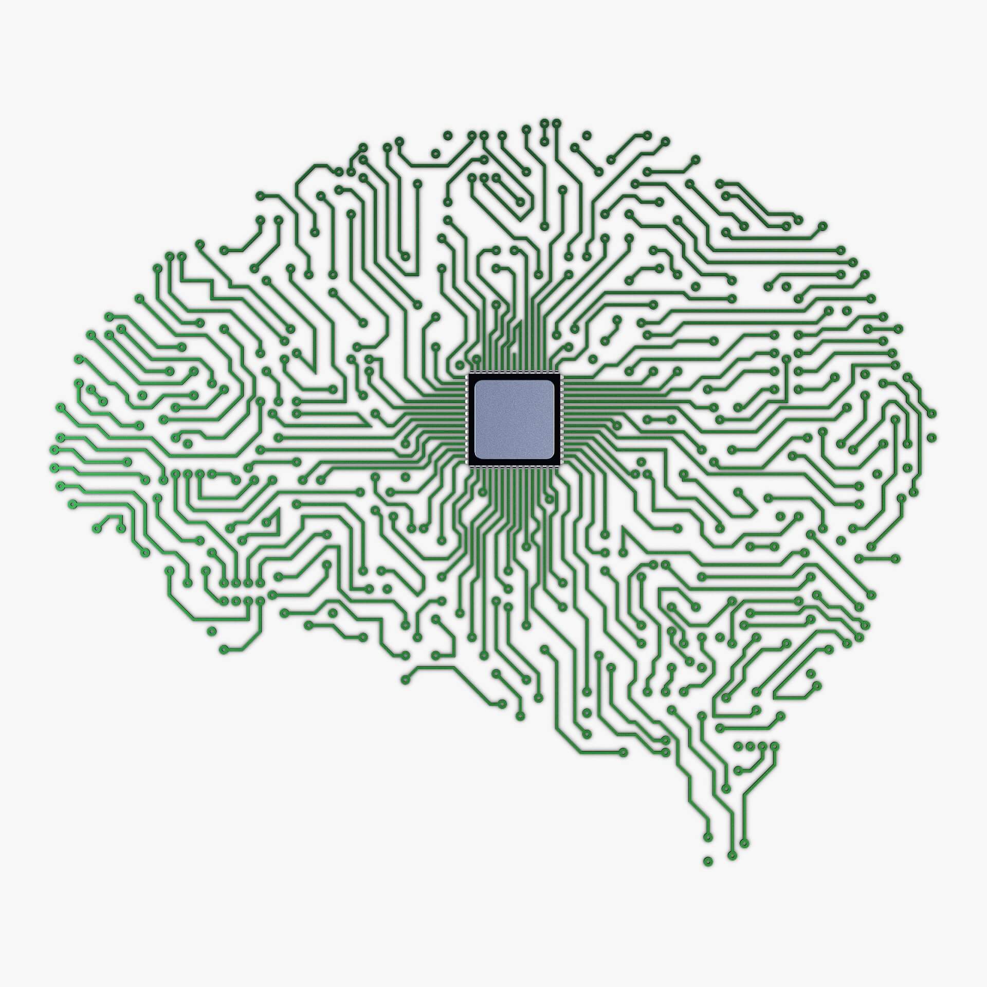 Electronic Circuit Board Brain V 1 - 3D Model by Zurel
