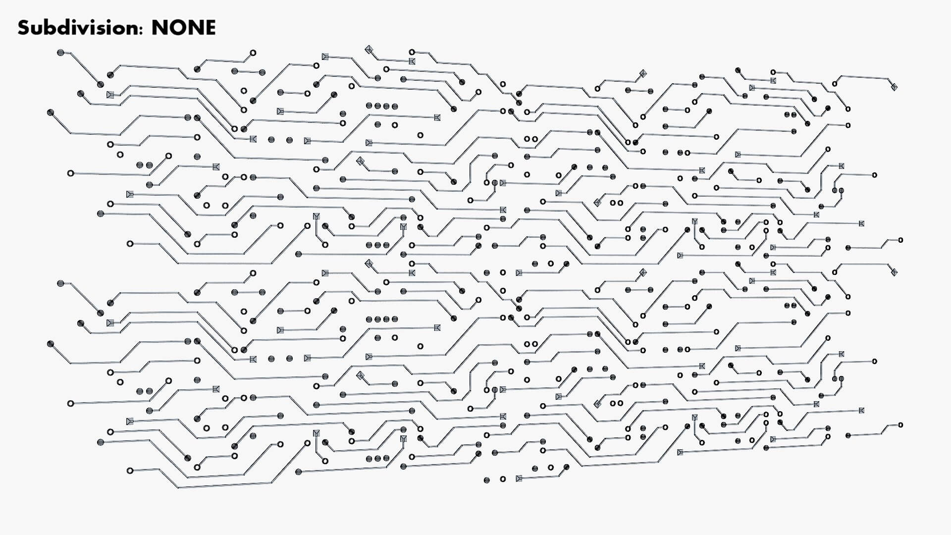 Electronic Circuit Board Pattern M 1 - 3D Model by Zurel
