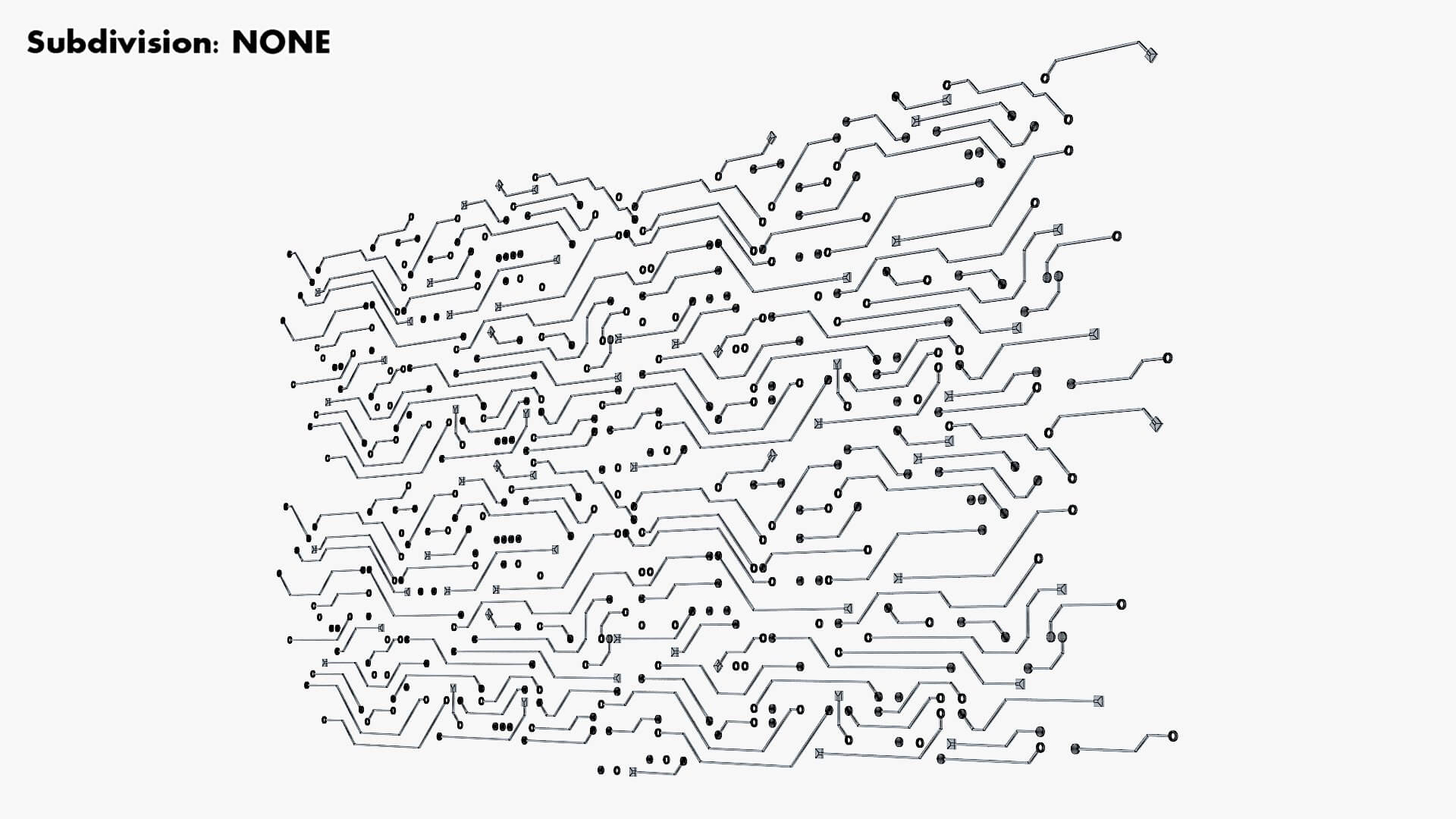 Electronic Circuit Board Pattern M 1 - 3D Model by Zurel