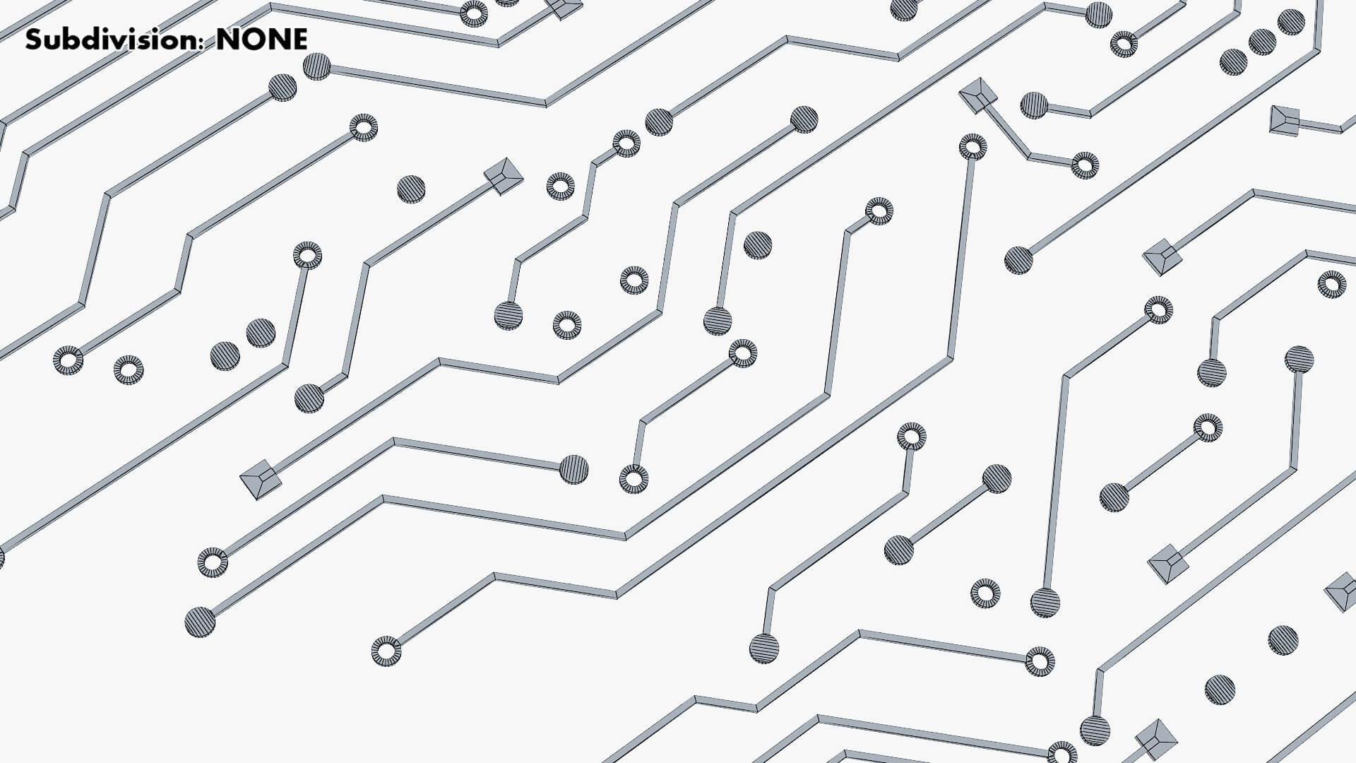 Electronic Circuit Board Pattern M 1 - 3D Model by Zurel