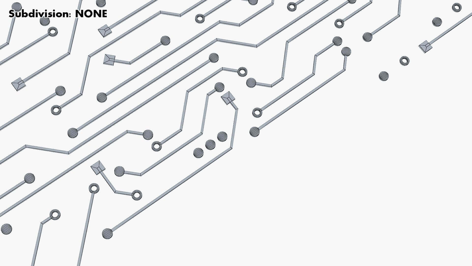 Electronic Circuit Board Pattern M 1 - 3D Model by Zurel