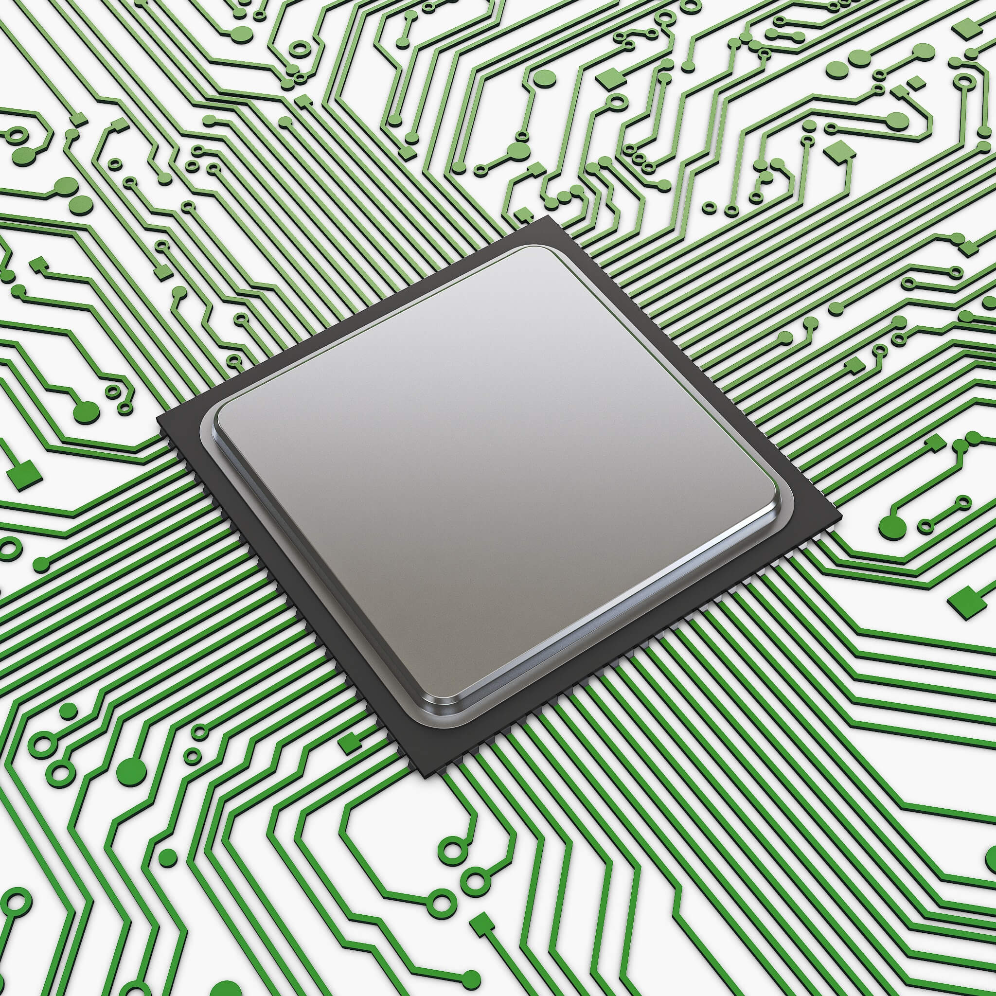 Electronic Circuit Paths Abstract M1 - 3D Model by Zurel