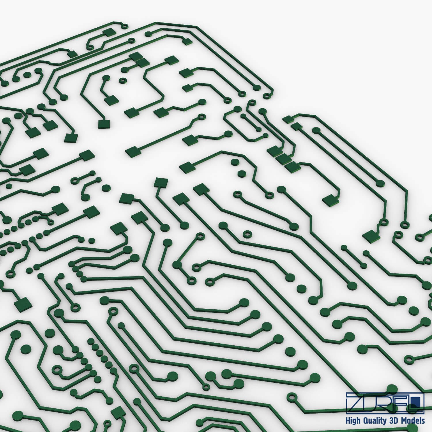 Electronic Circuit V 2 - 3D Model by Zurel