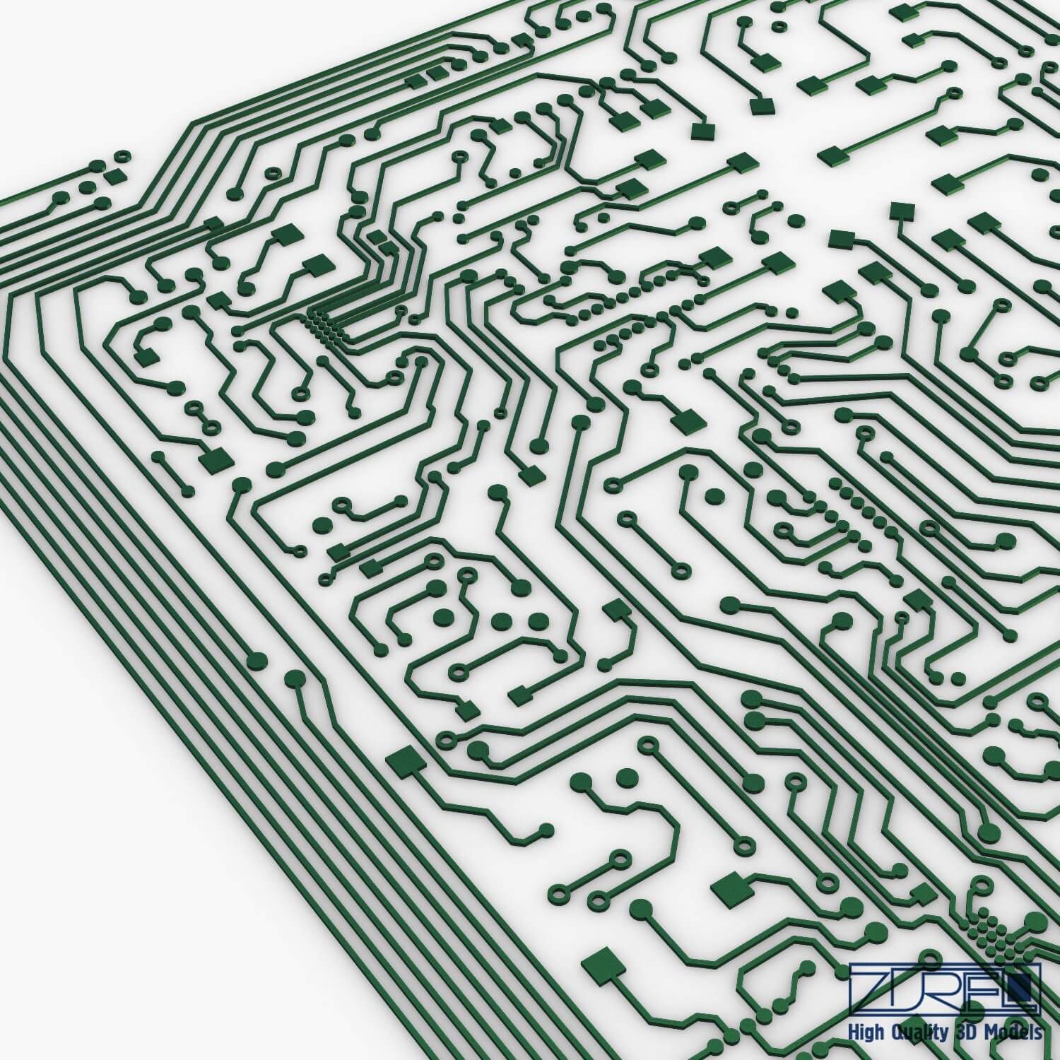 Electronic Circuit V 2 - 3D Model by Zurel