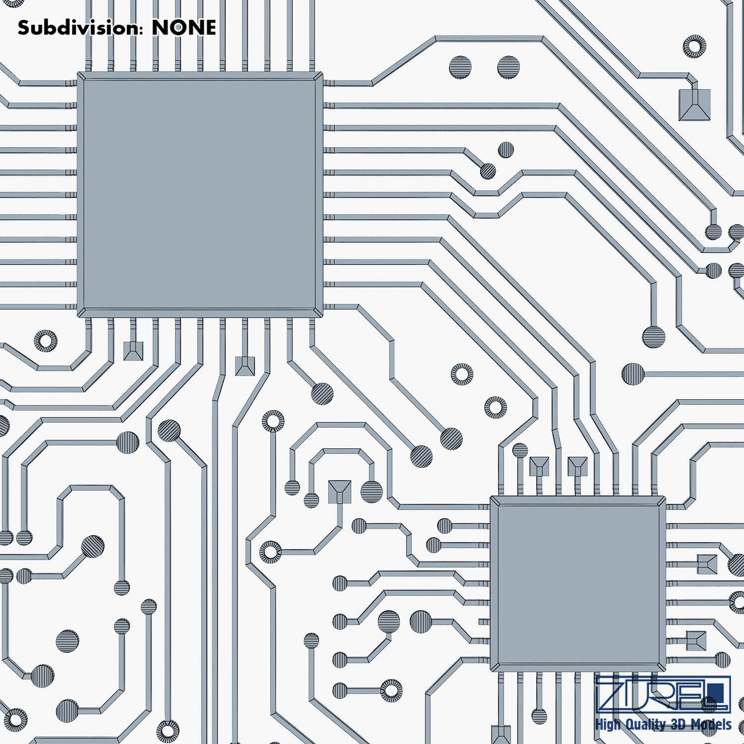 Electronic Circuit V 2 - 3D Model by Zurel