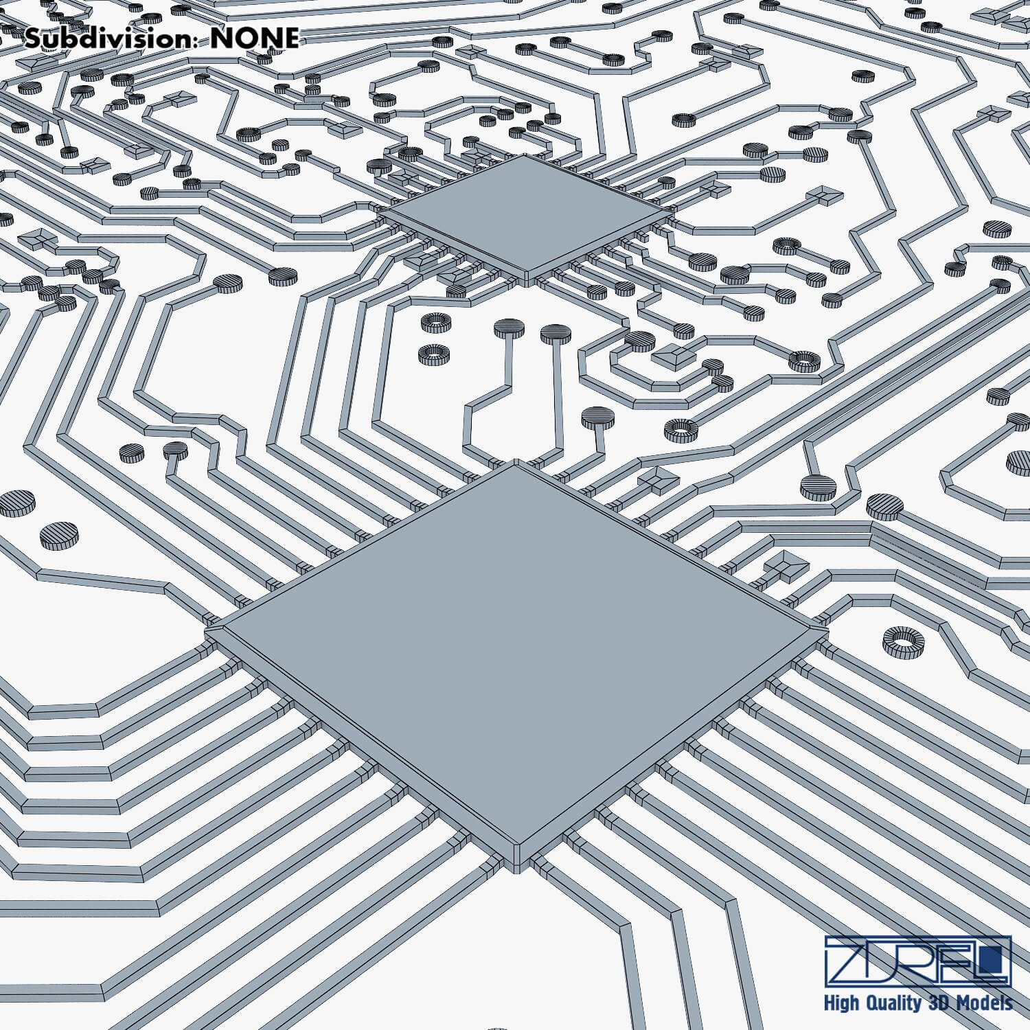 Electronic Circuit V 2 - 3D Model by Zurel