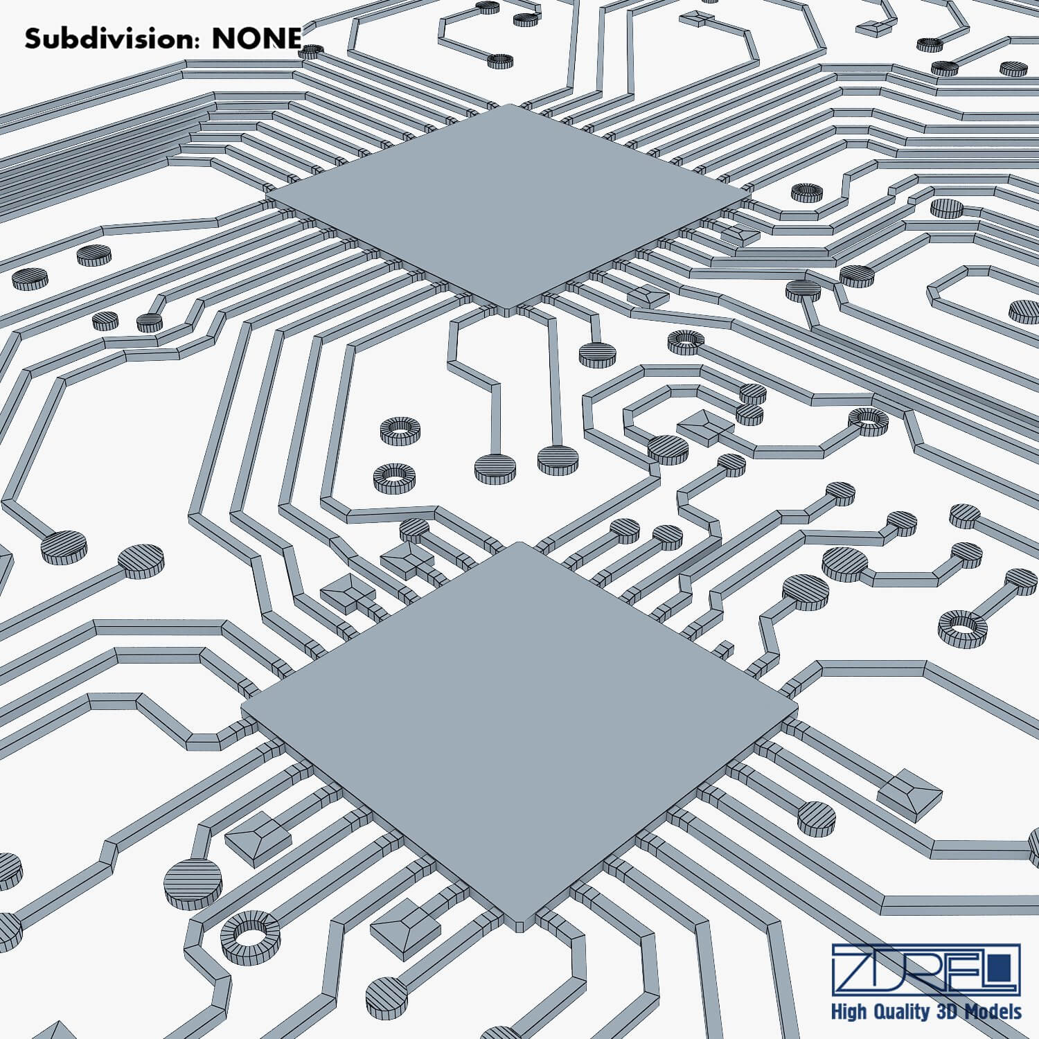 Electronic Circuit V 2 - 3D Model by Zurel