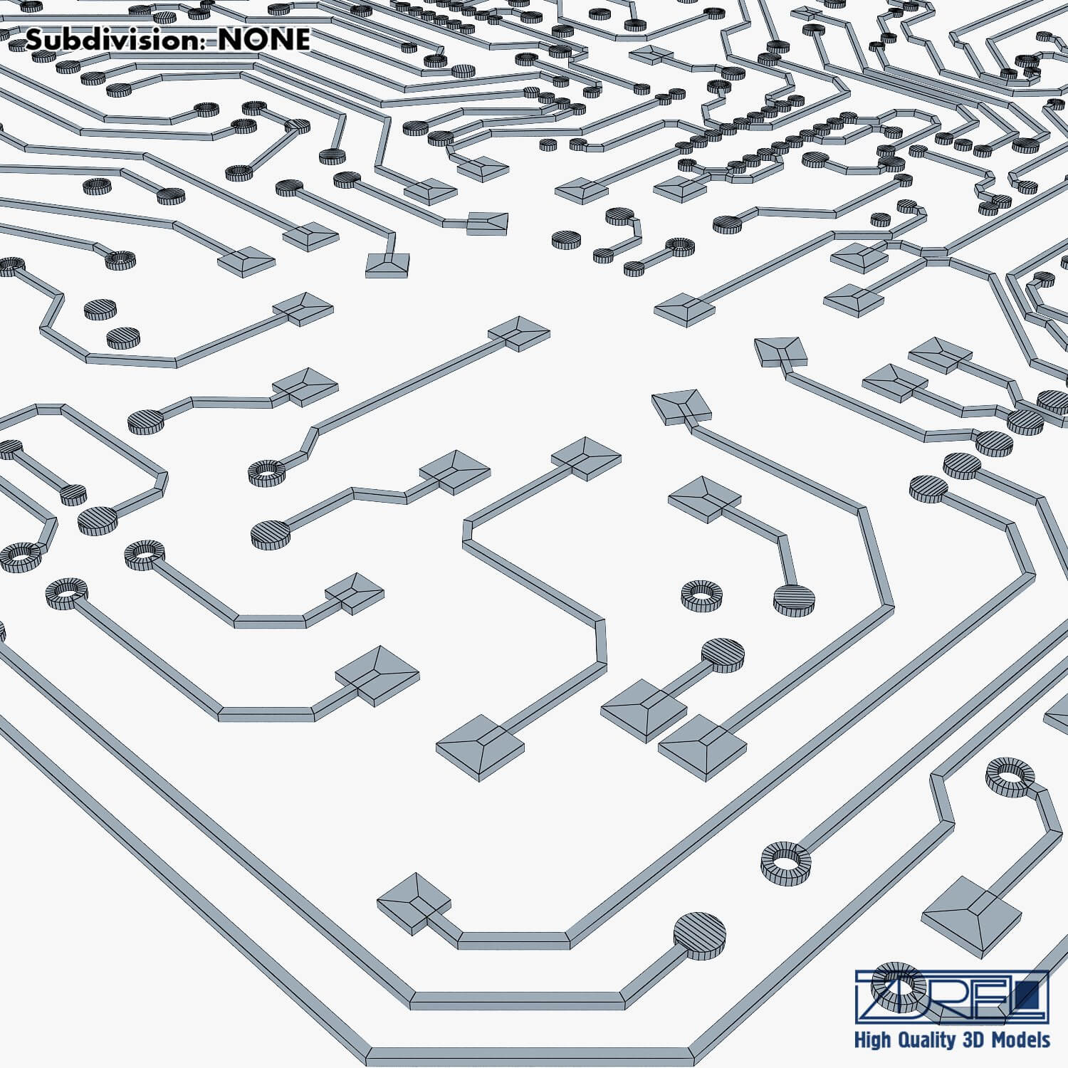 Electronic Circuit V 2 - 3D Model by Zurel
