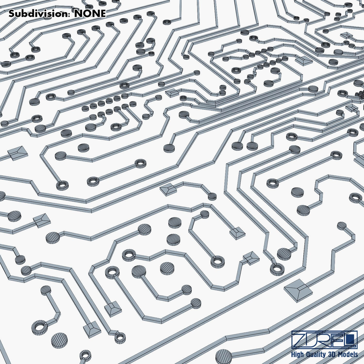 Electronic Circuit V 2 - 3D Model by Zurel