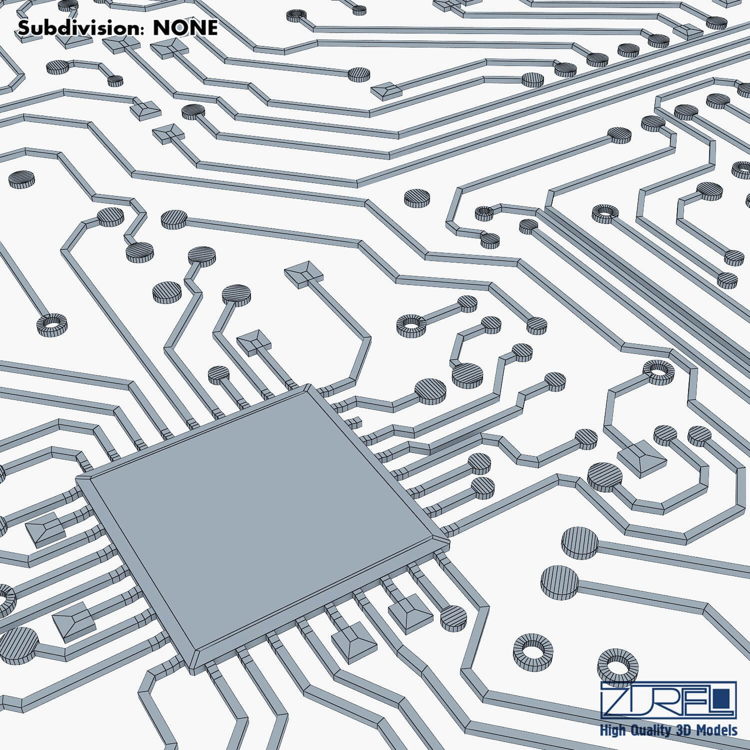 Electronic Circuit V 2 - 3D Model by Zurel