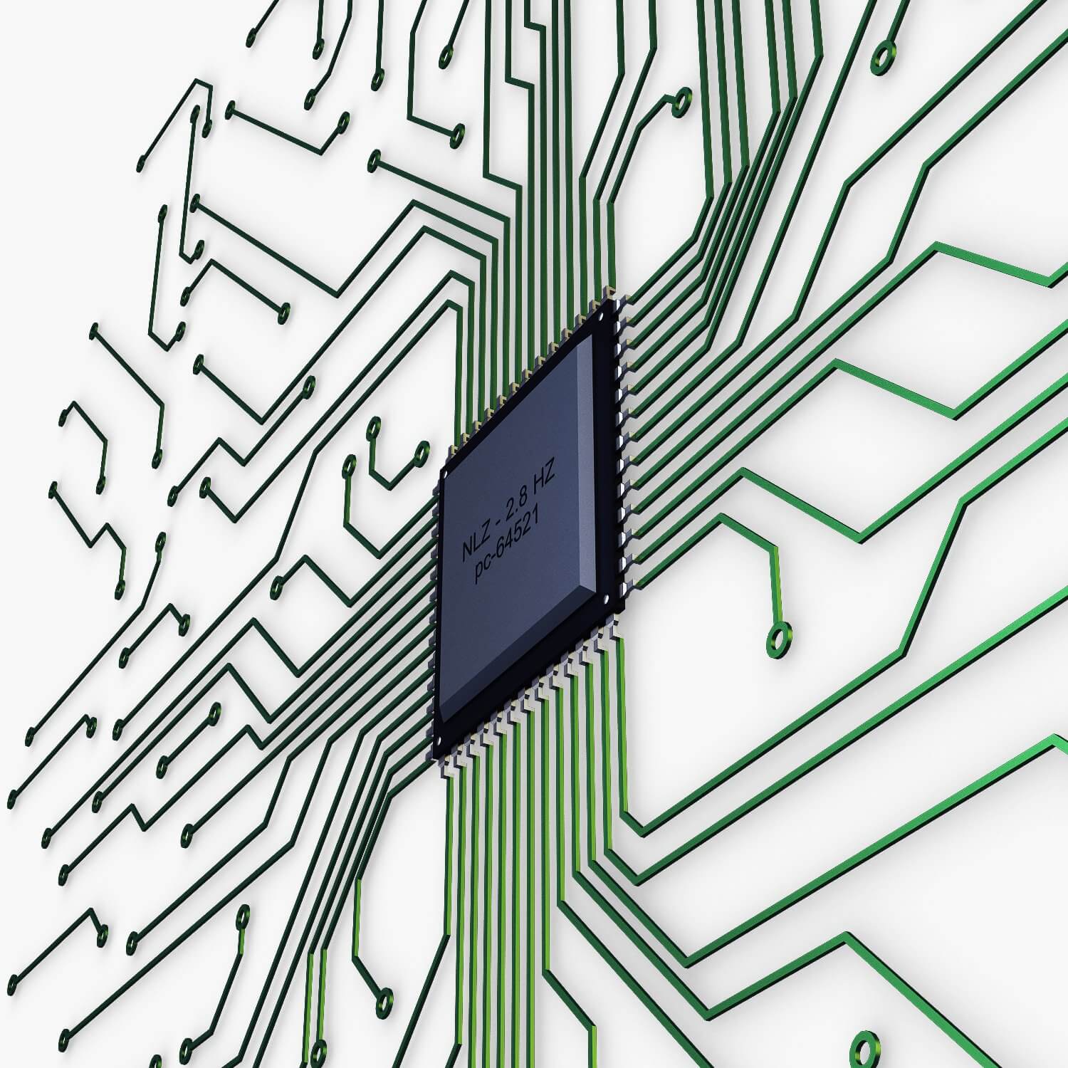 Electronic Circuit V 3 - 3D Model by Zurel
