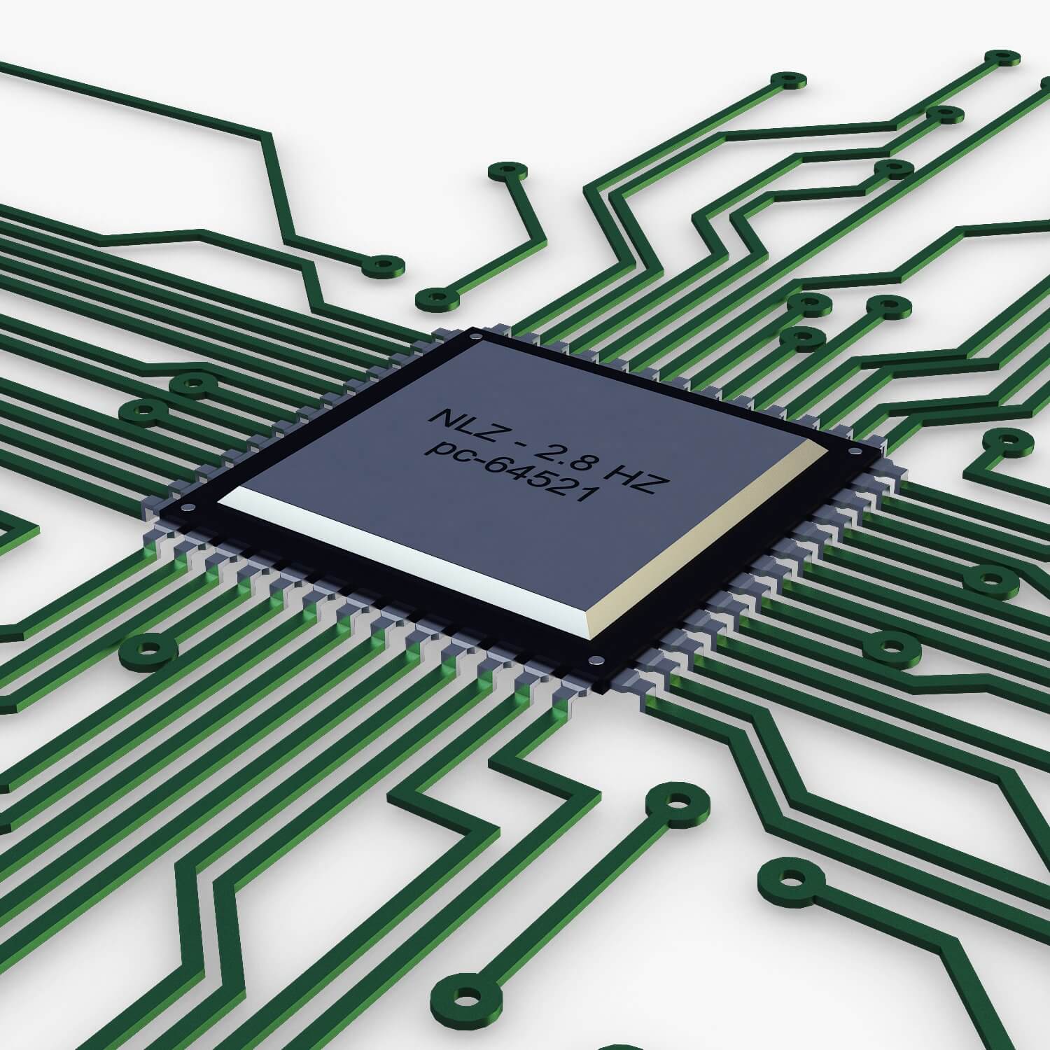 Electronic Circuit V 4 - 3D Model by Zurel