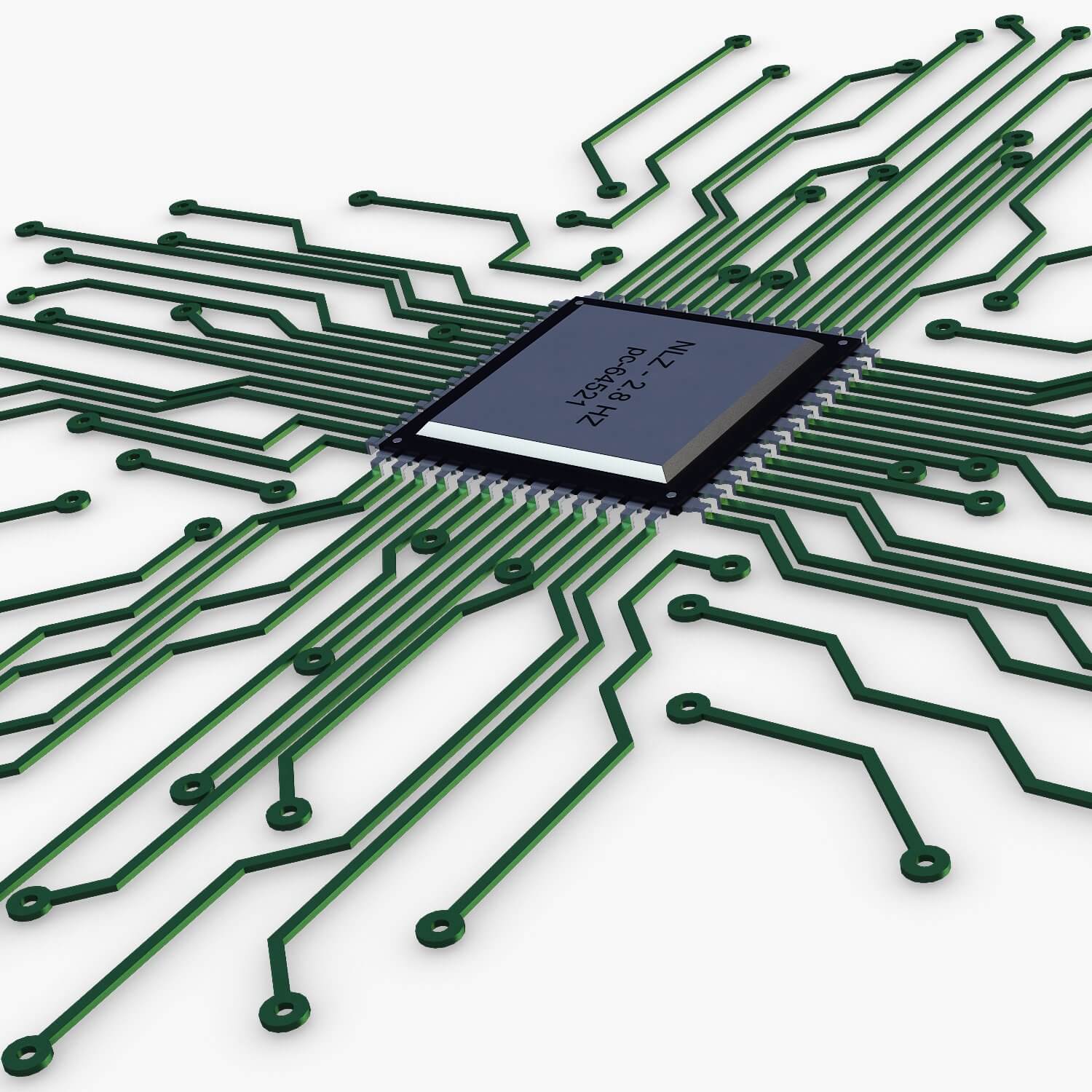 Electronic Circuit V 4 - 3D Model by Zurel