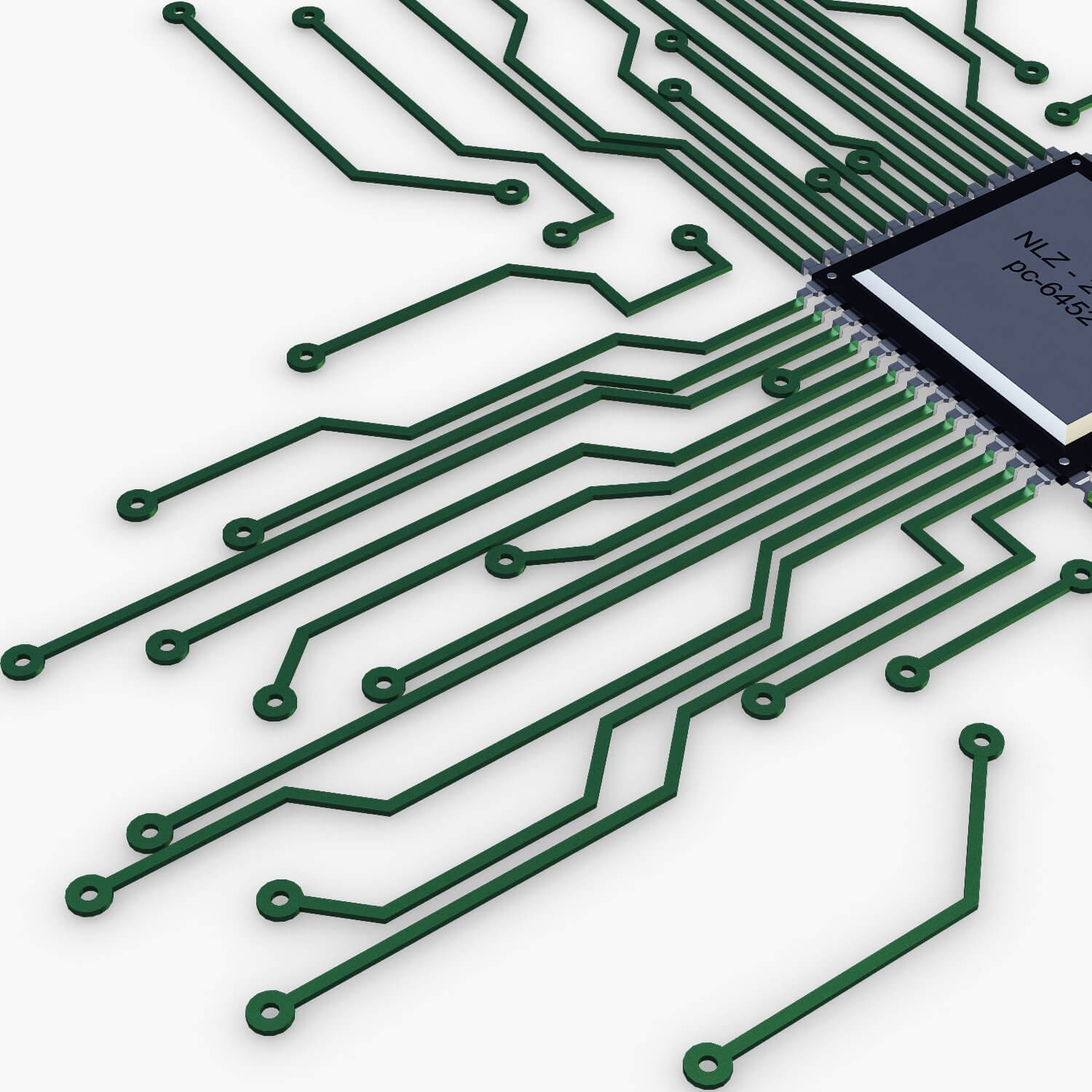 Electronic Circuit V 4 - 3D Model by Zurel