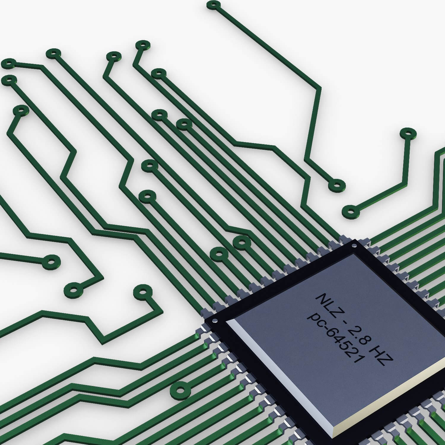 Electronic Circuit V 4 - 3D Model by Zurel